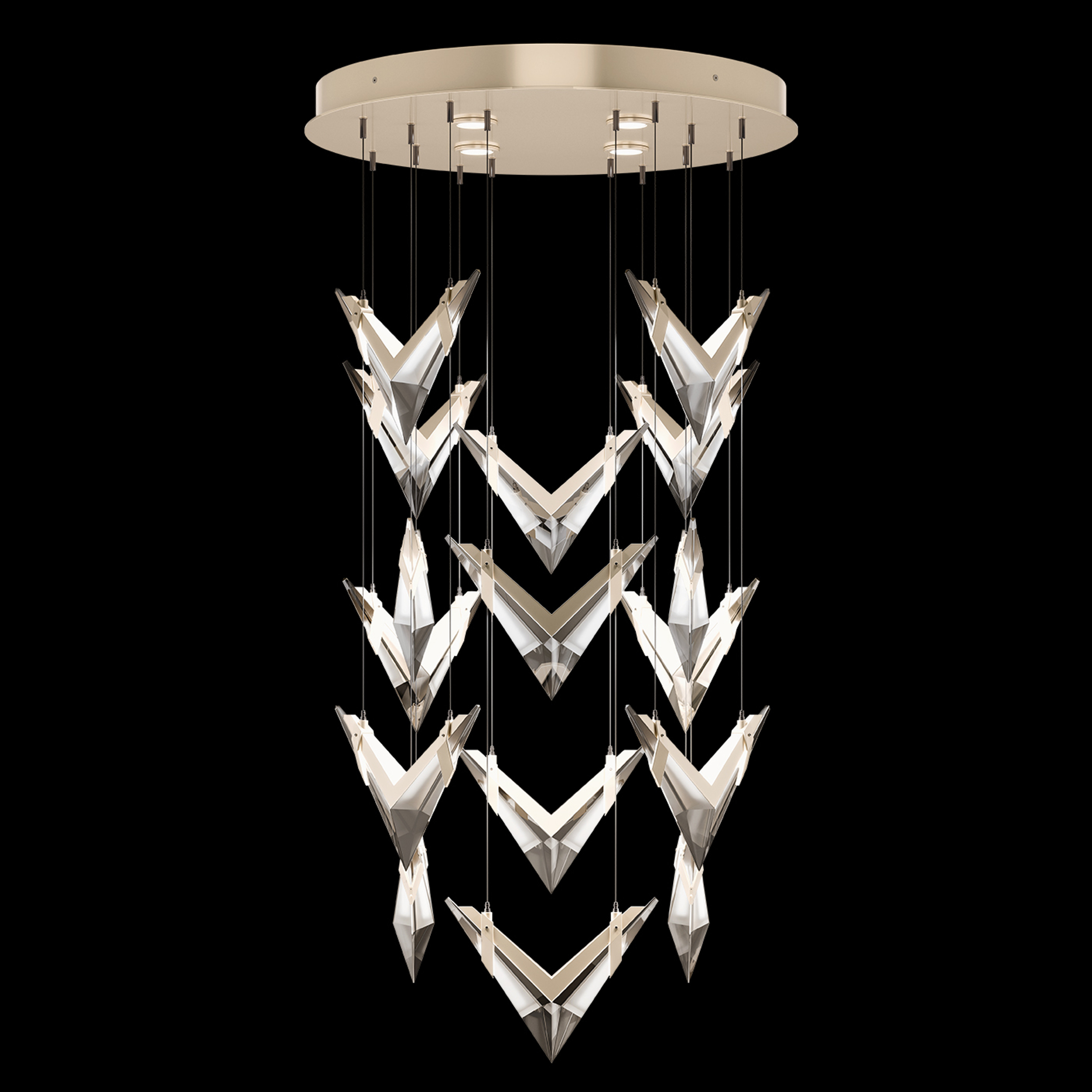 Fine Art Handcrafted Lighting Blade 32"W Round Pendant | Wayfair