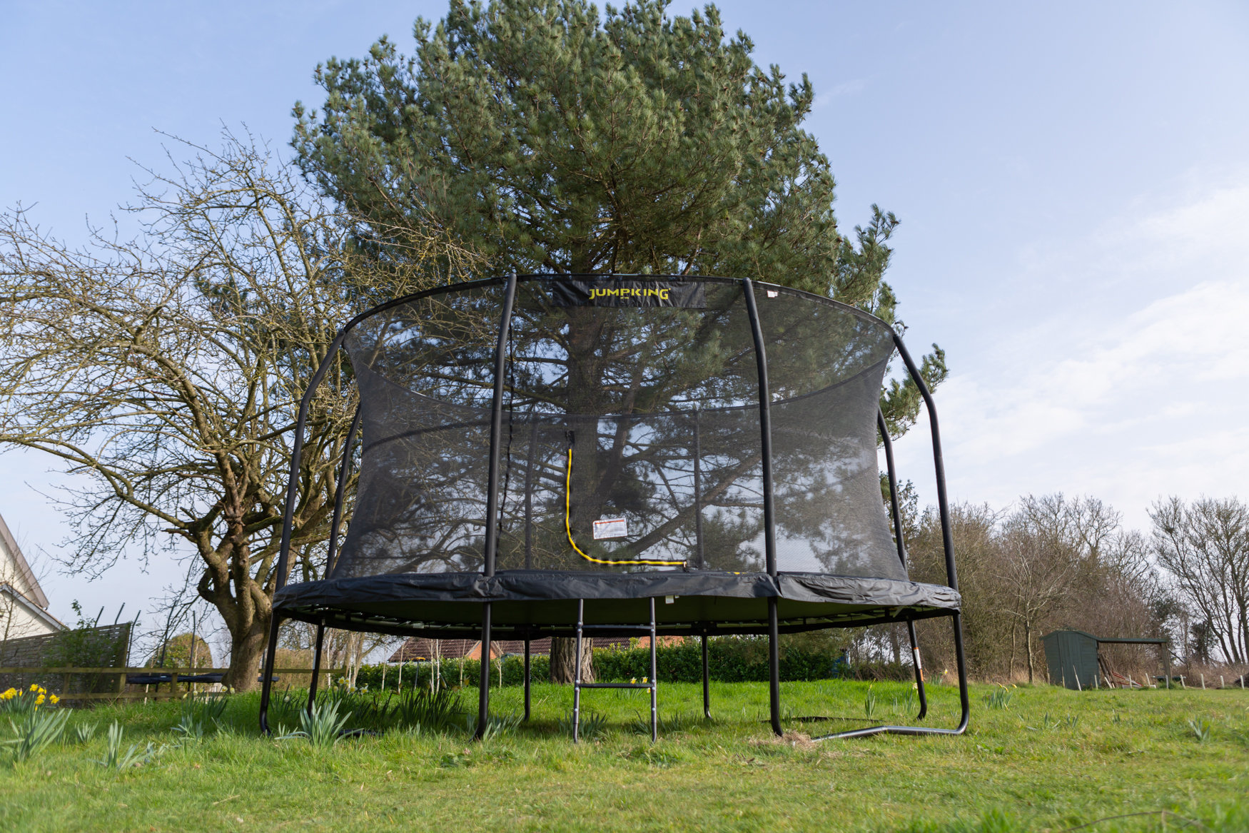 JumpKing 9ft x 13ft Oval JumpKing JumpPod Trampoline with Safety ...