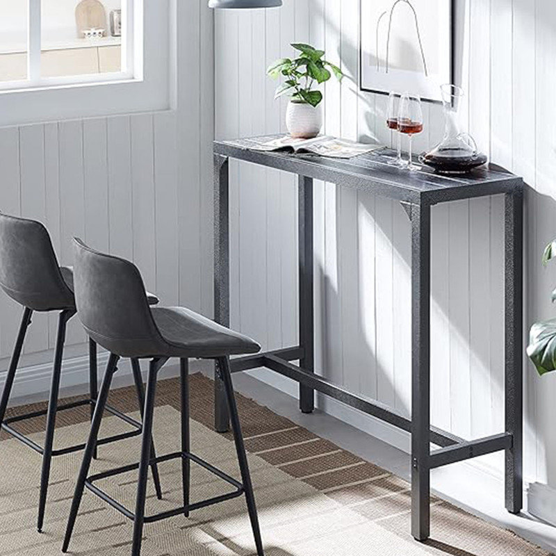 Latitude Run® Outdoor Bar Table Patio High Pub Table 39” L Counter ...