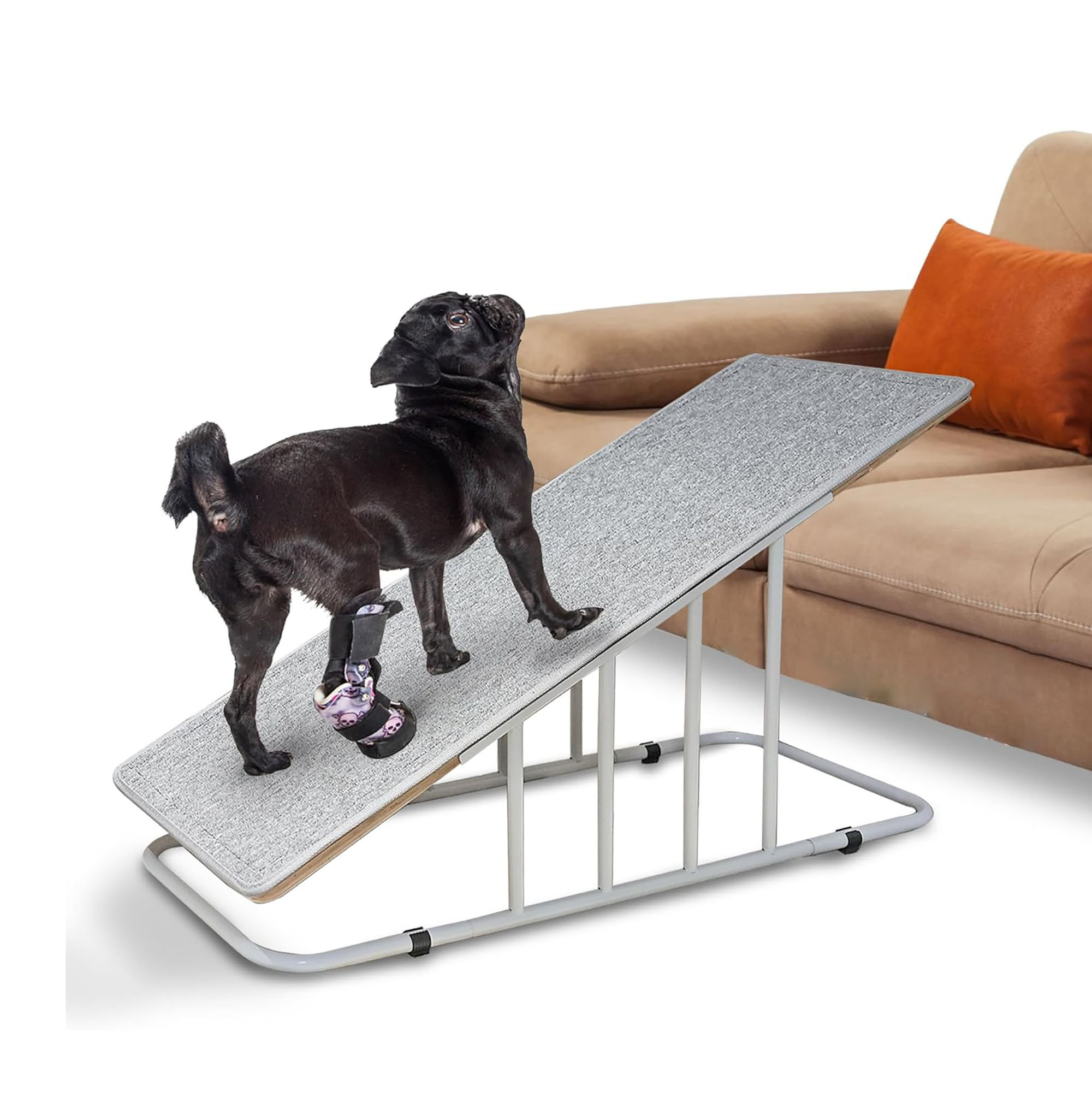 Tucker Murphy Pet™ Dog Ramp For 22'' High Bed, Fixed Height Dog Stairs ...
