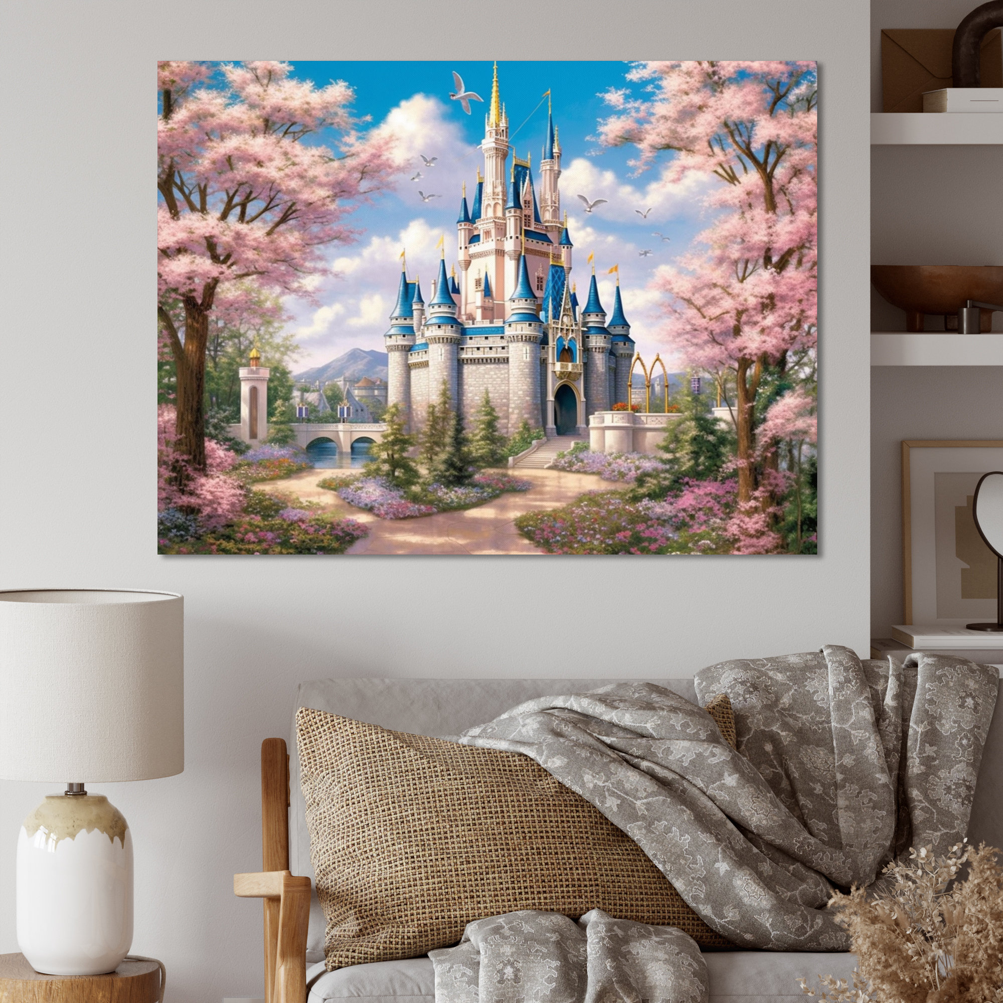 Red Barrel Studio® Enchantment Of Castles - Castles Framed Canvas Print ...