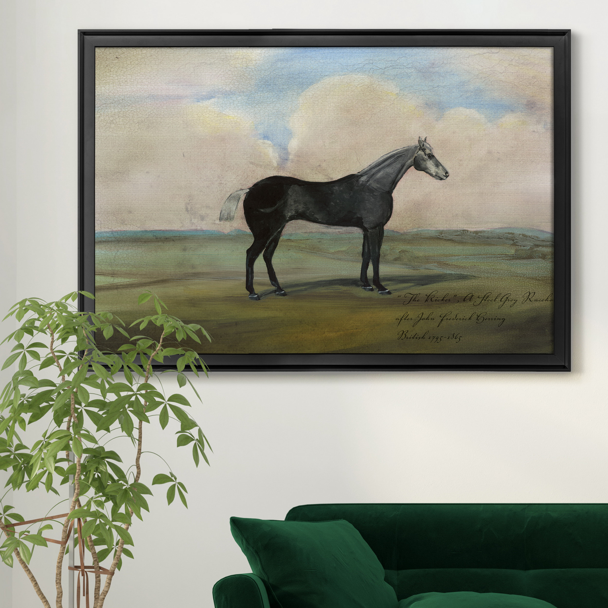 Union Rustic The Kicker, a Steel Gray - Picture Frame Painting Print on ...