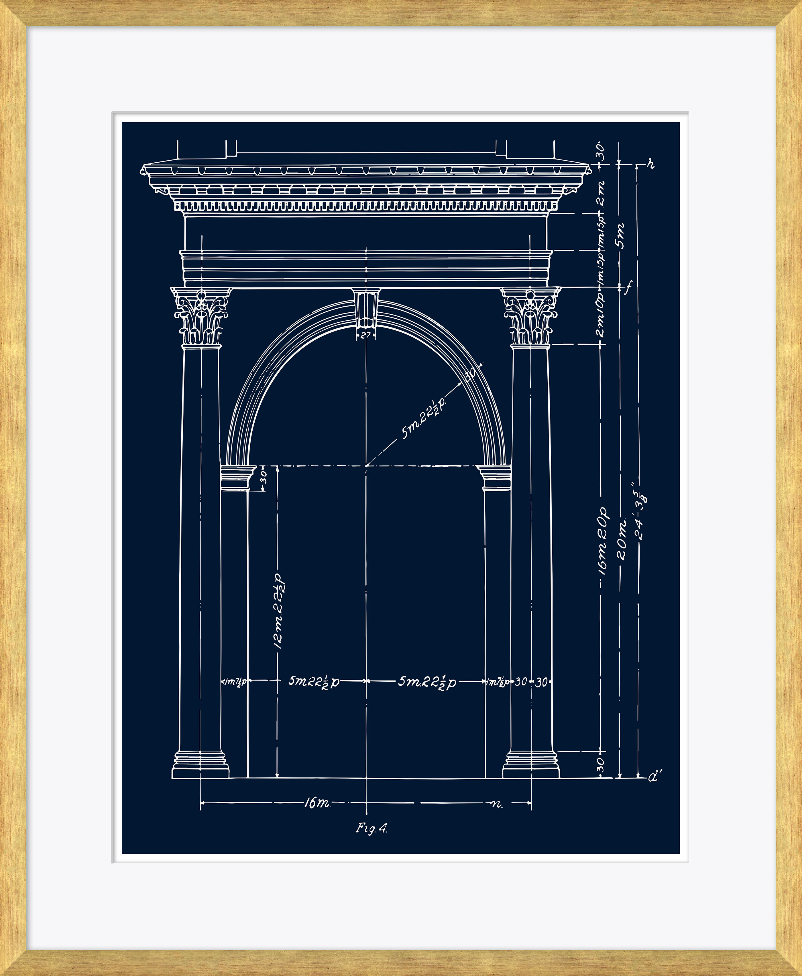 Soicher Marin Blue Arch Figure 4 by David Phoenix - Picture Frame ...