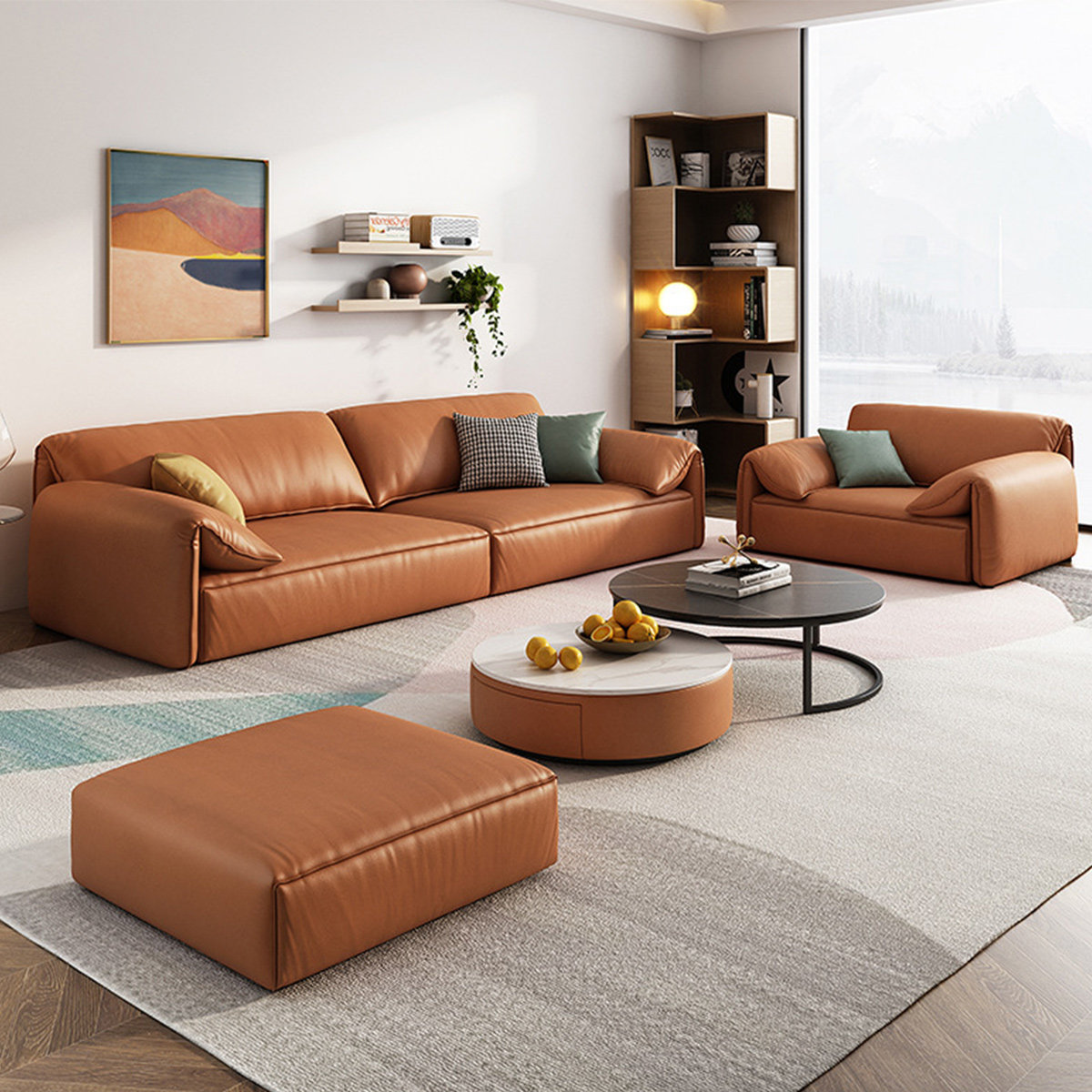 Hokku Designs Mickyla 3 - Piece Leather Living Room Set | Wayfair