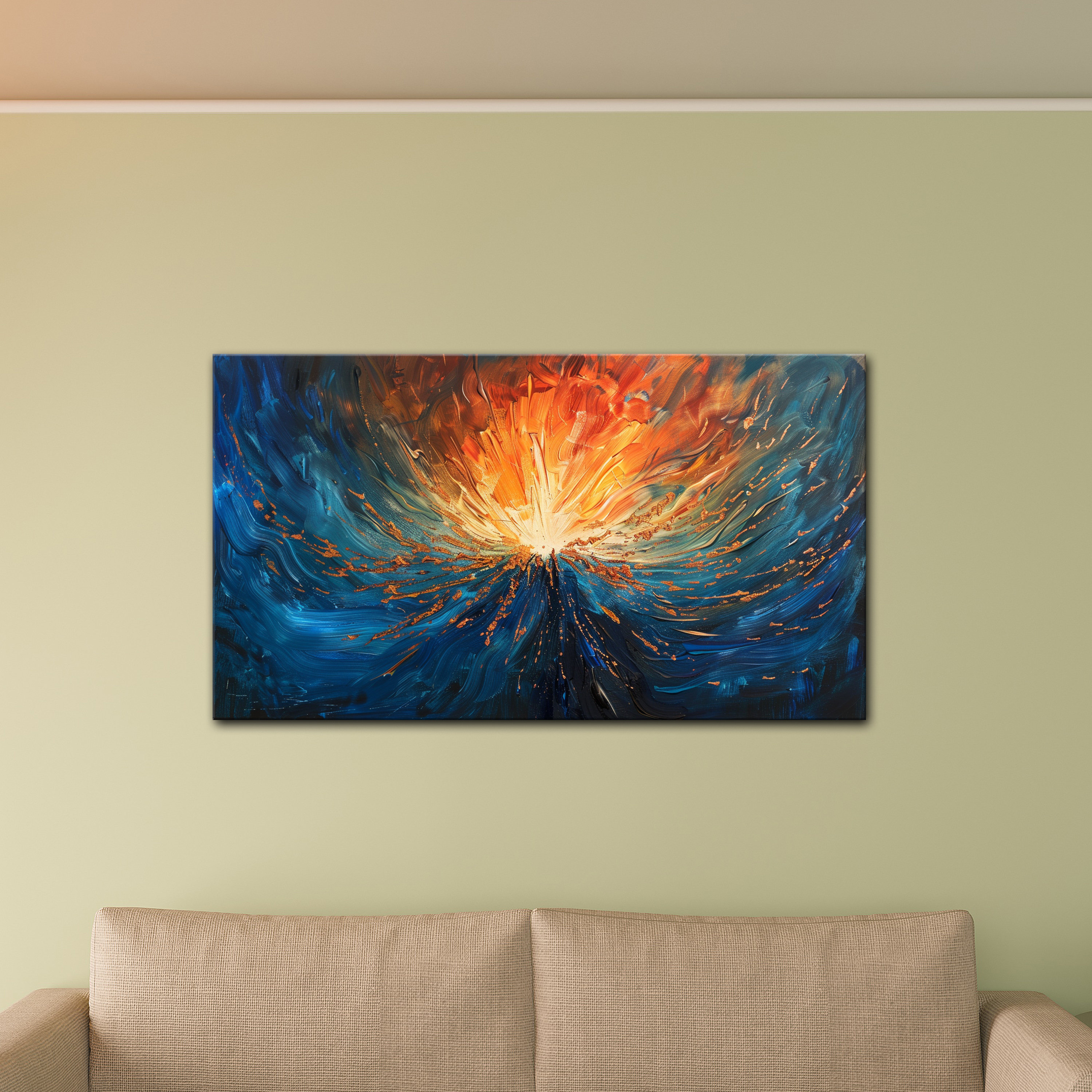 Wrought Studio™ Energy Burst: Fire and Ice in Bloom by Genie's Poems ...