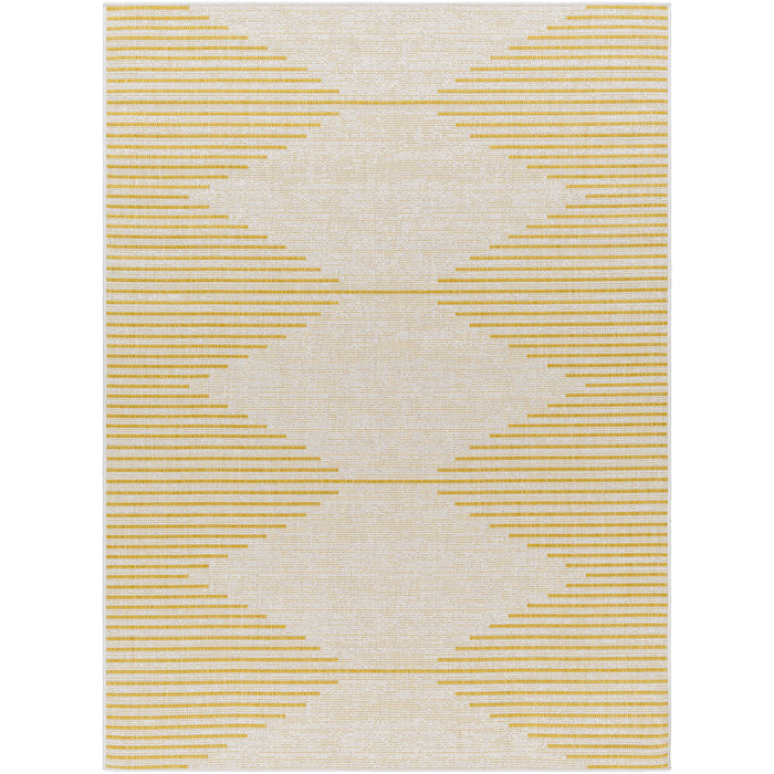 The Twillery Co.® Granby Geometric Yellow Indoor/Outdoor Area Rug ...