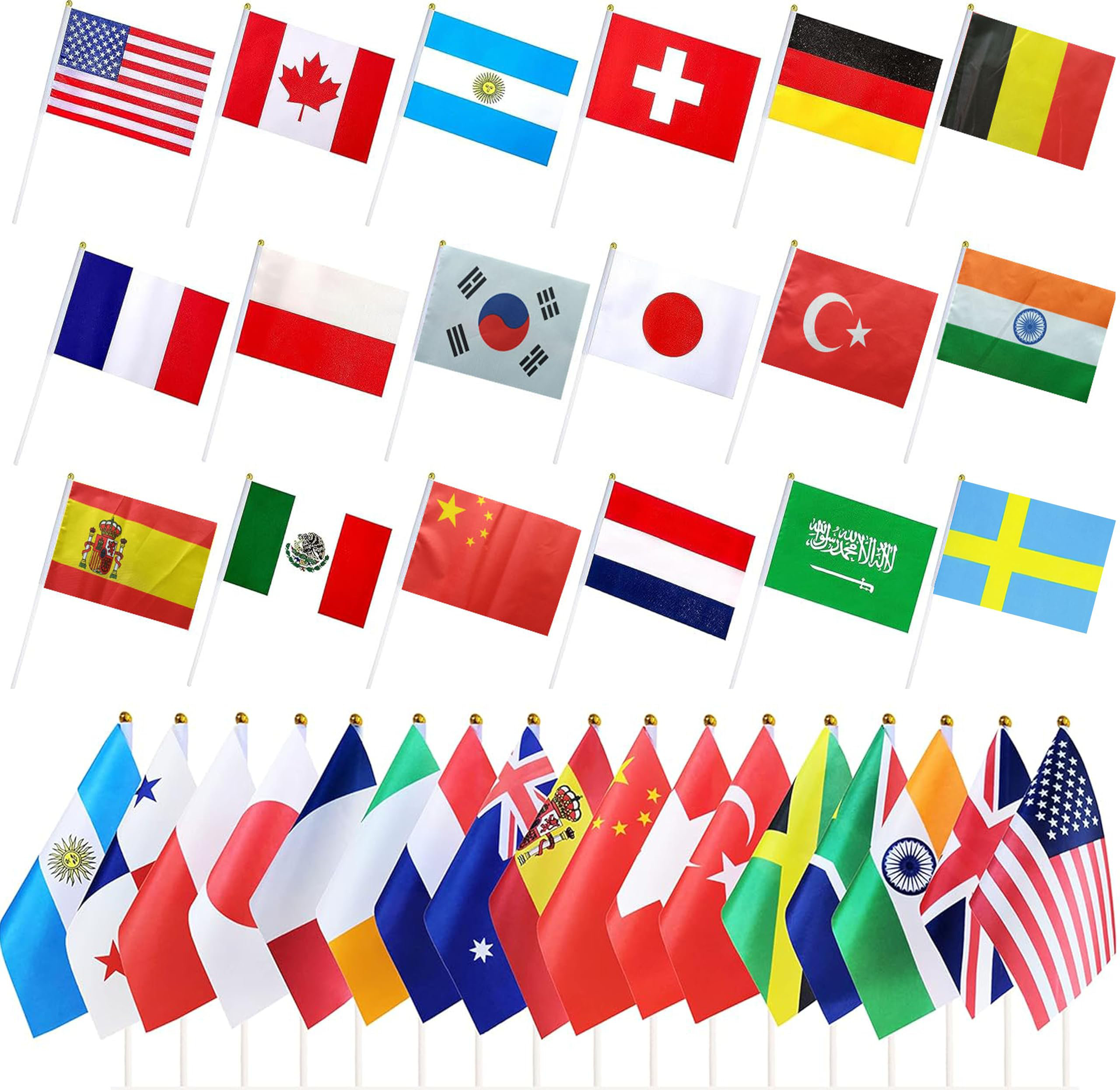 The Holiday Aisle® 50 Countries Flags,National Of The World Mini ...
