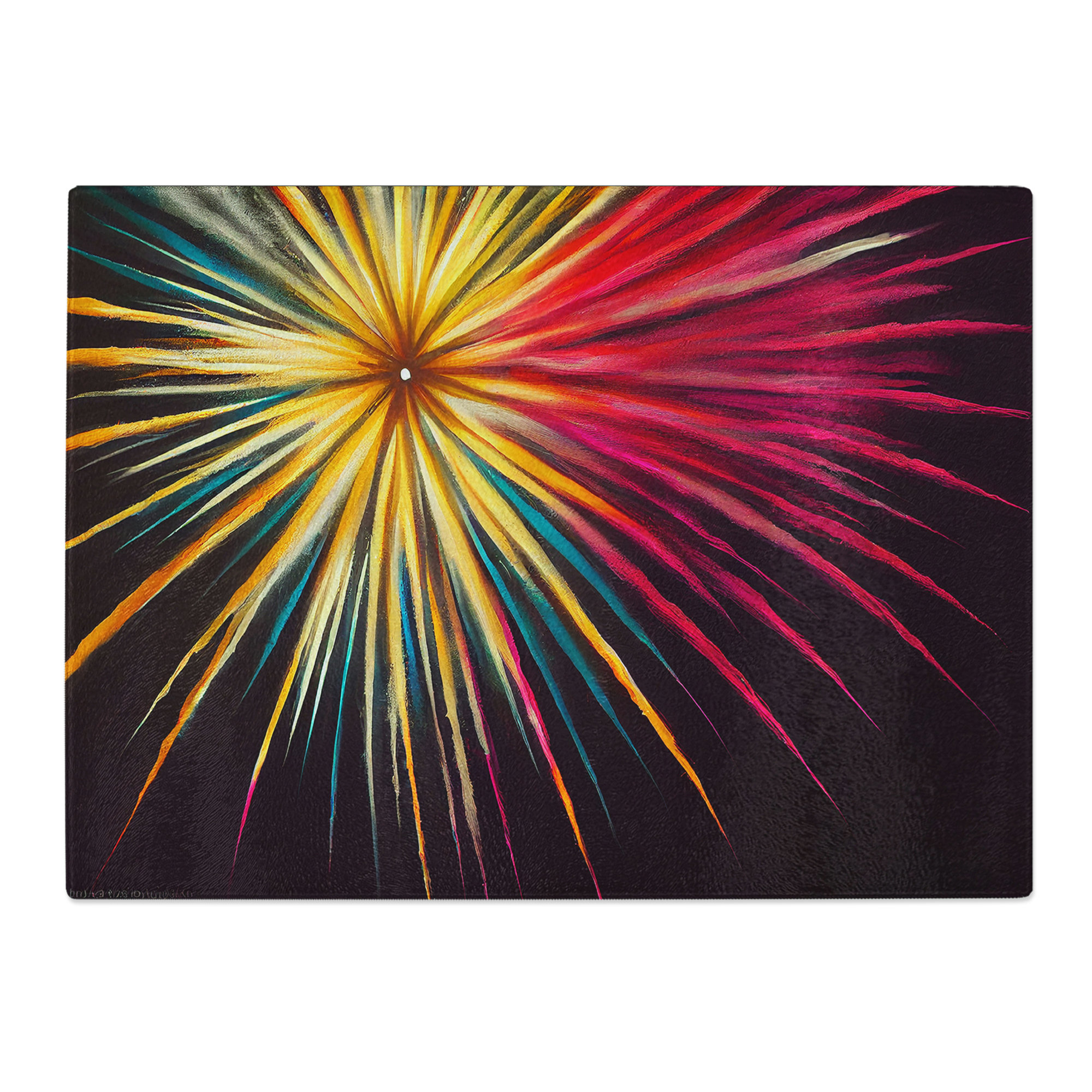 Metro Lane Euphoric Fireworks Glass Chopping Board | Wayfair.co.uk