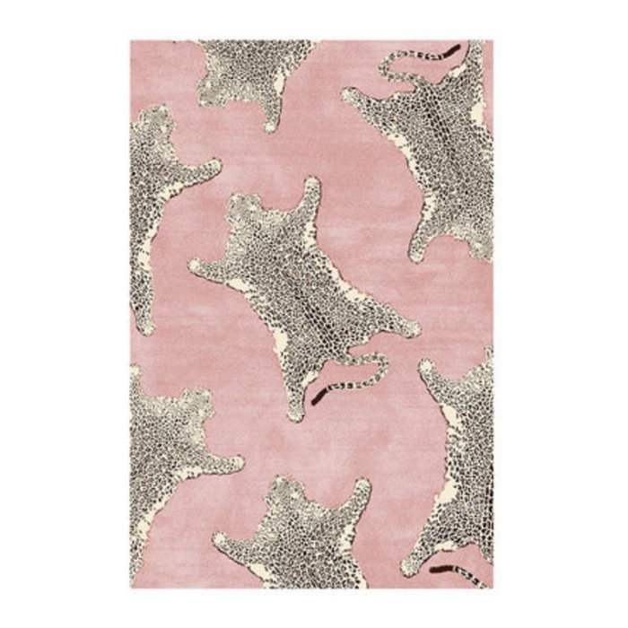 Karen Jai Home Handmade Hand Tufted Wool Pink Rug | Wayfair