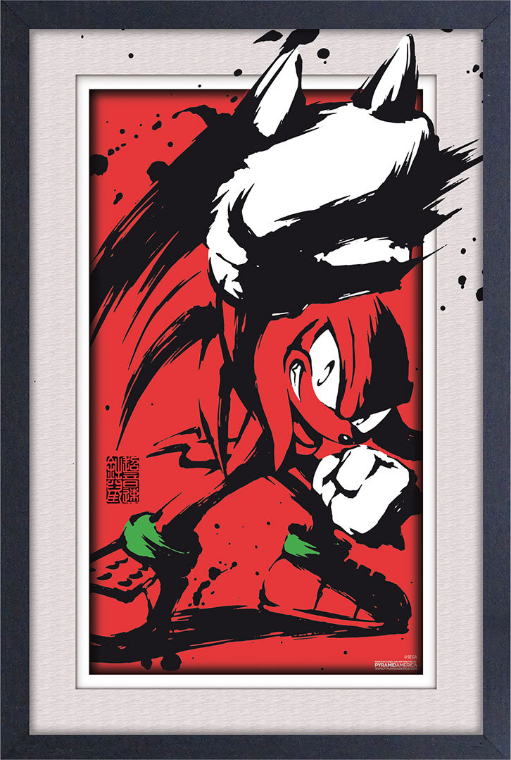 Wrought Studio™ Sonic- Knuckles Splatter 11x17 Under Plexi Framed ...