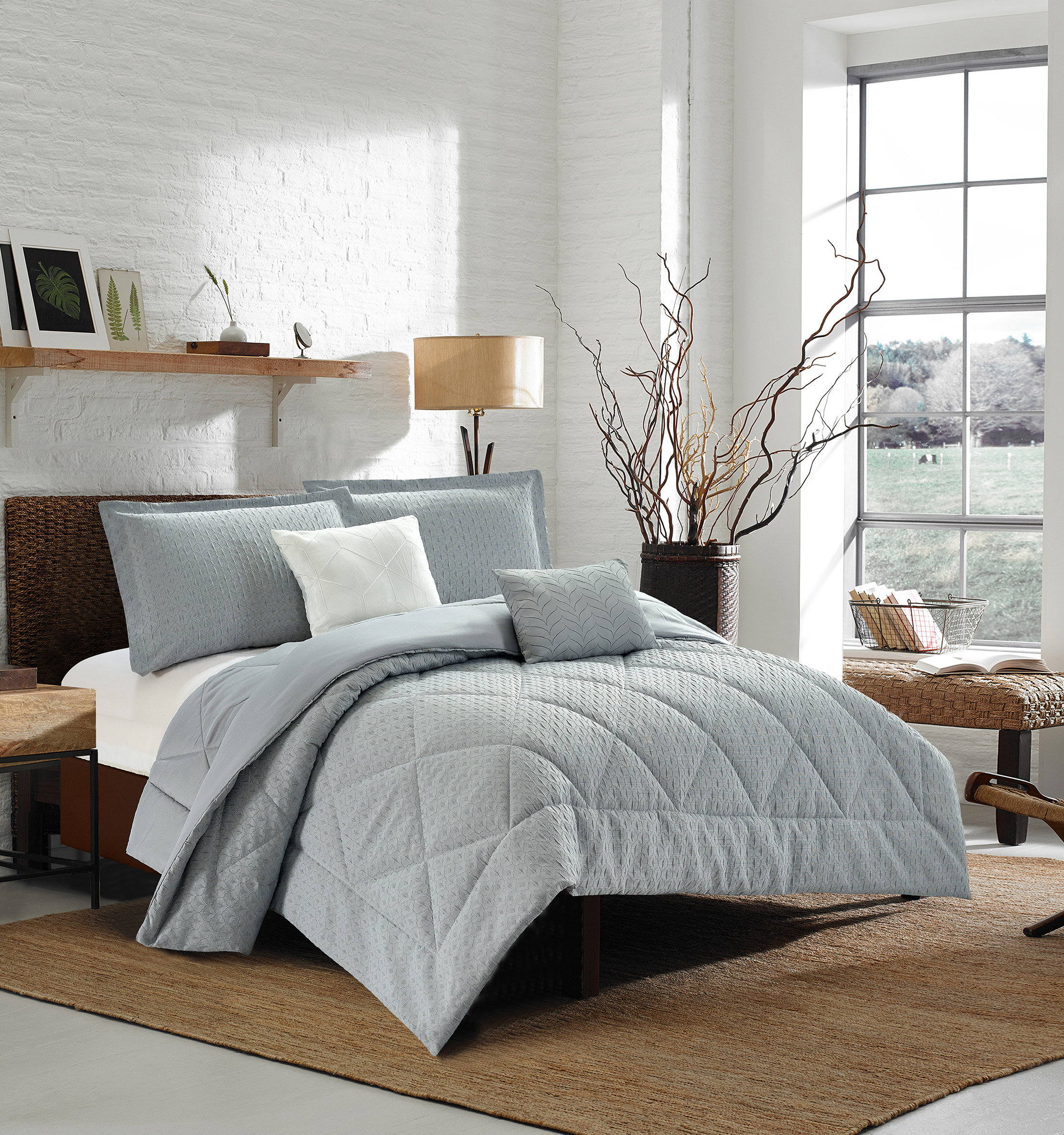 Maison Condelle Amelia 5Pc Queen Jacquard Comforter Set - Wayfair Canada