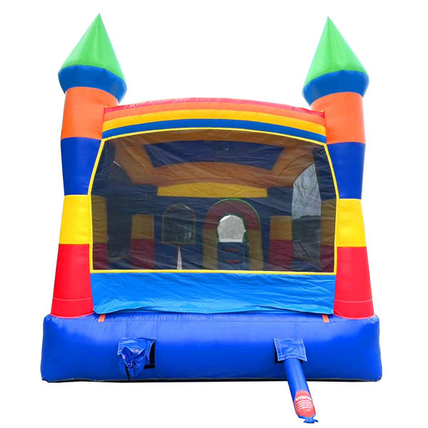 Pogo Bounce House Inflatable Bounce House with Slide for Kids 12 x 12 x ...