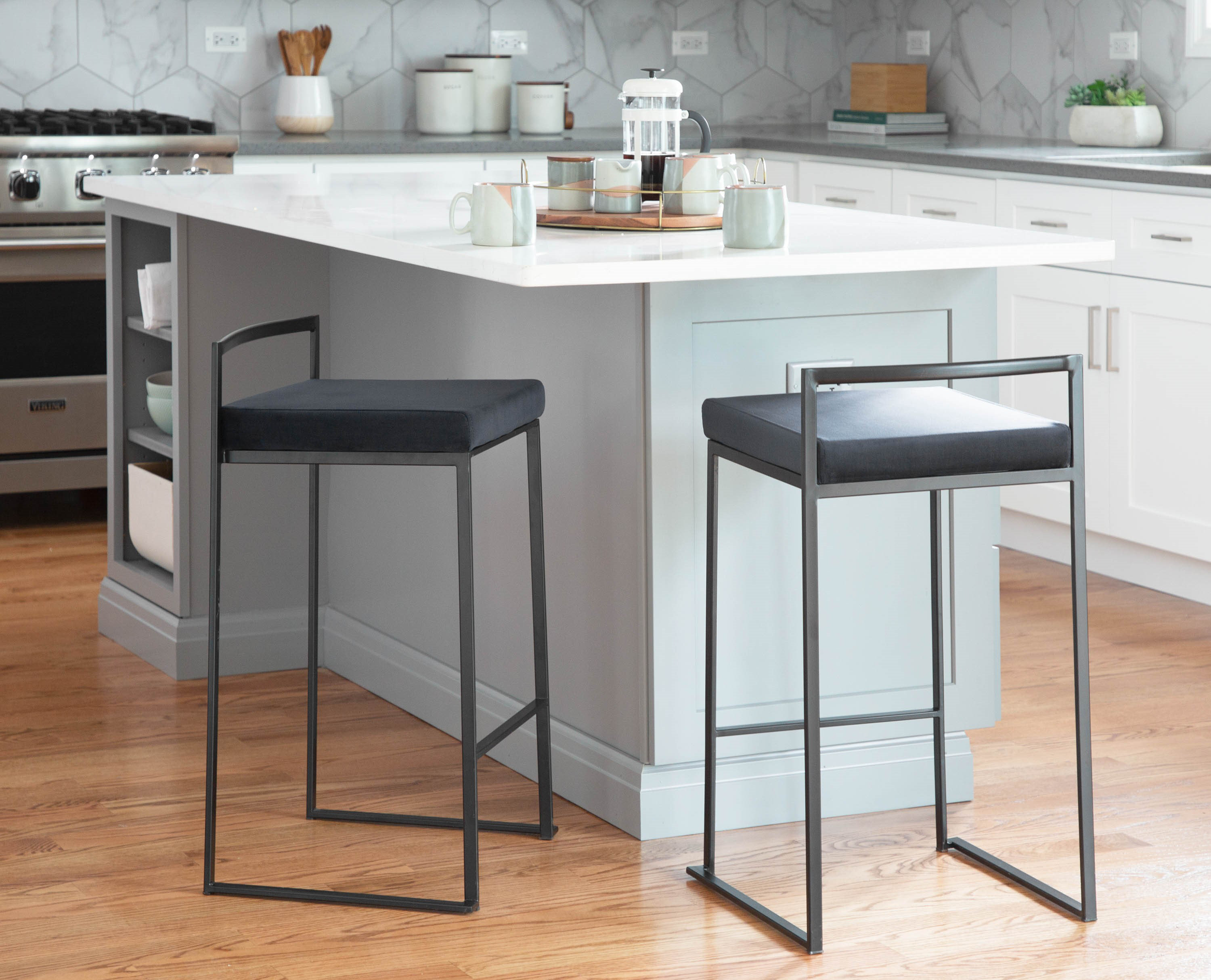 Wade Logan® Brieon Upholstered Counter Stool & Reviews | Wayfair