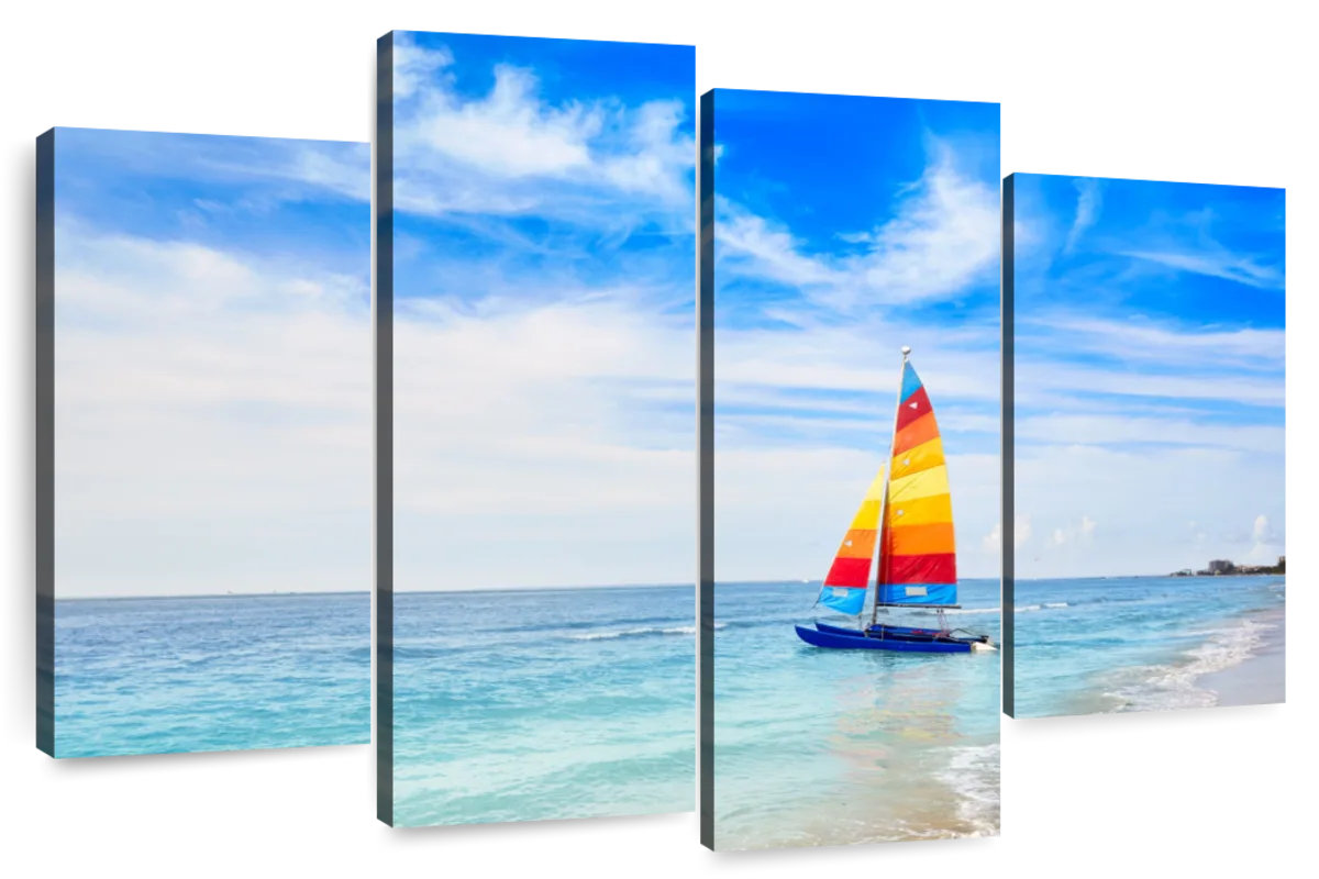 Breakwater Bay Aletra Fort Myers Rainbow Sailboat | Wayfair