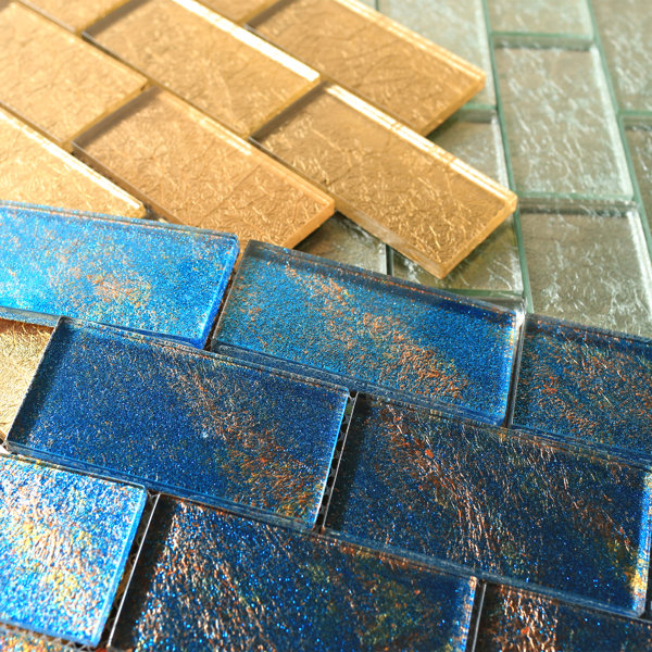 Supreme Tile Galaxy 2" x 4" Glass Brick Joint Mosaic Wall Tile ...