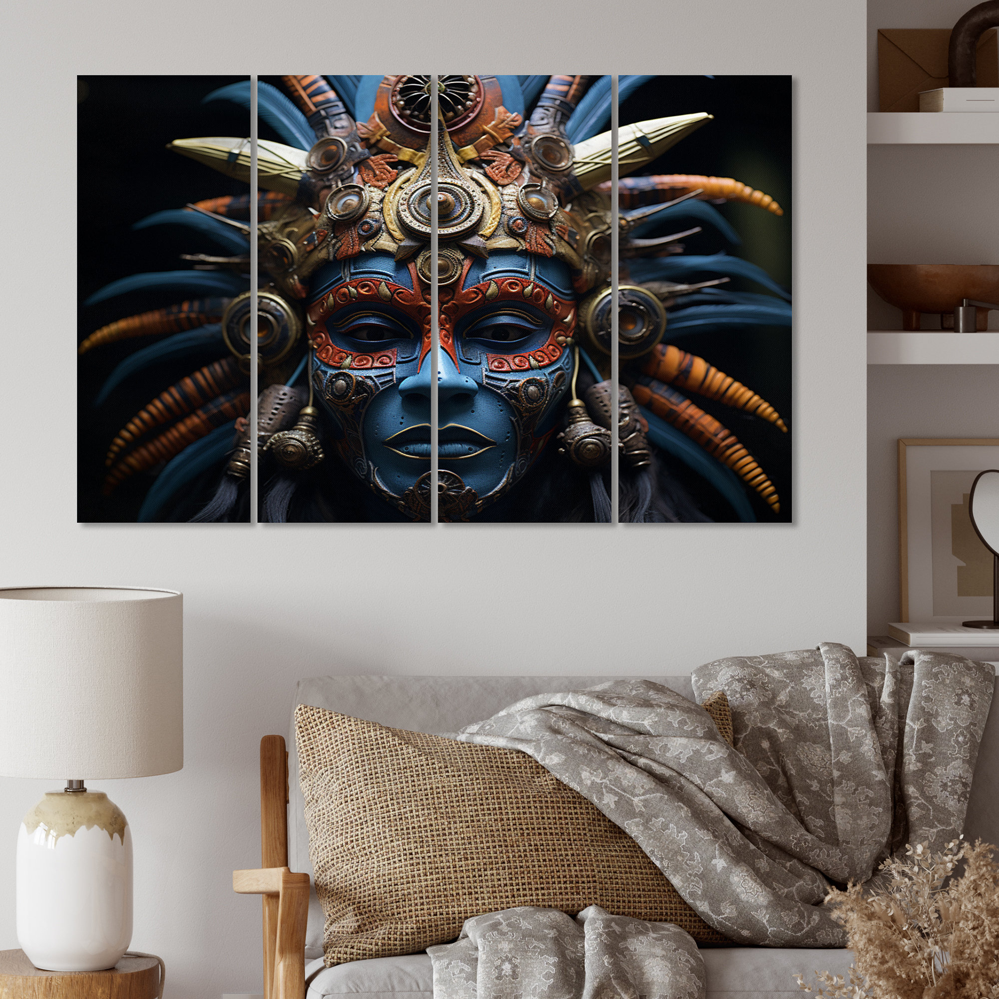 Design Art African Tribes Mende Mask II - African Tribes Wall Art ...