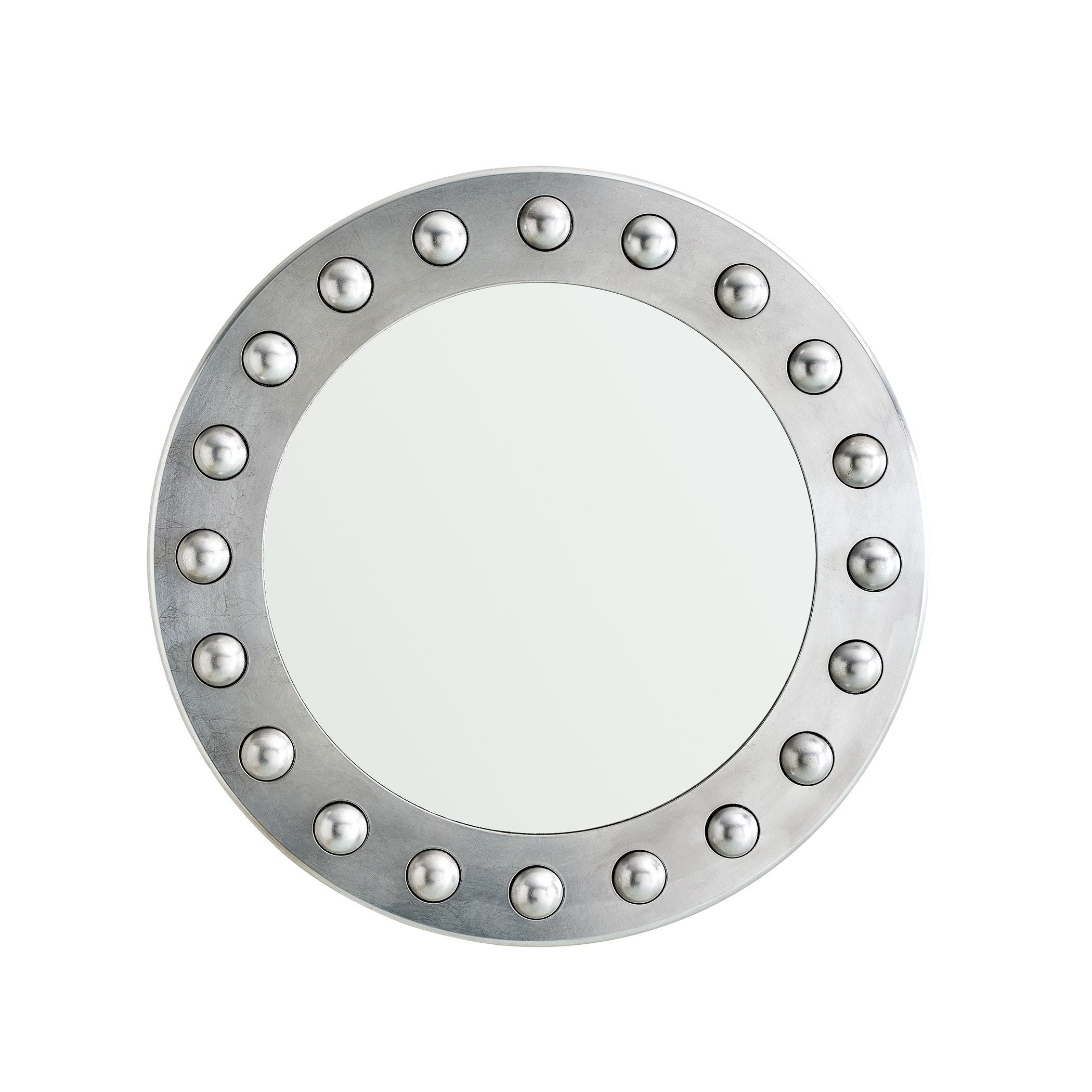 Global Views Embedded Sphere Round Wall Mirror | Perigold
