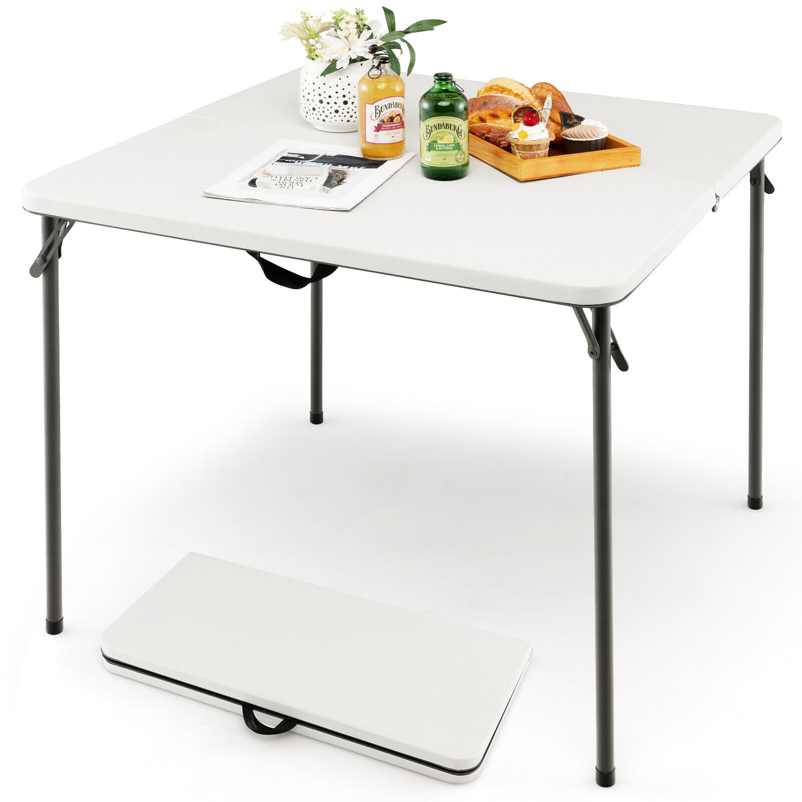 Arlmont & Co. Naqi Square 34'' L x 34'' W Outdoor Camping Table | Wayfair