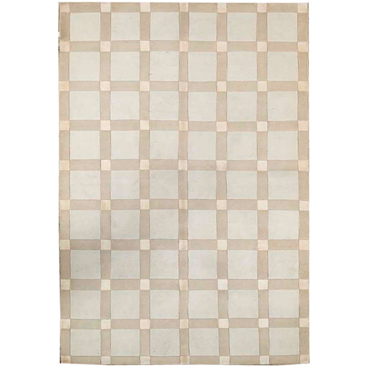 Bokara Rug Co., Inc. Wool Geometric Area Rug in Light Gray | Perigold