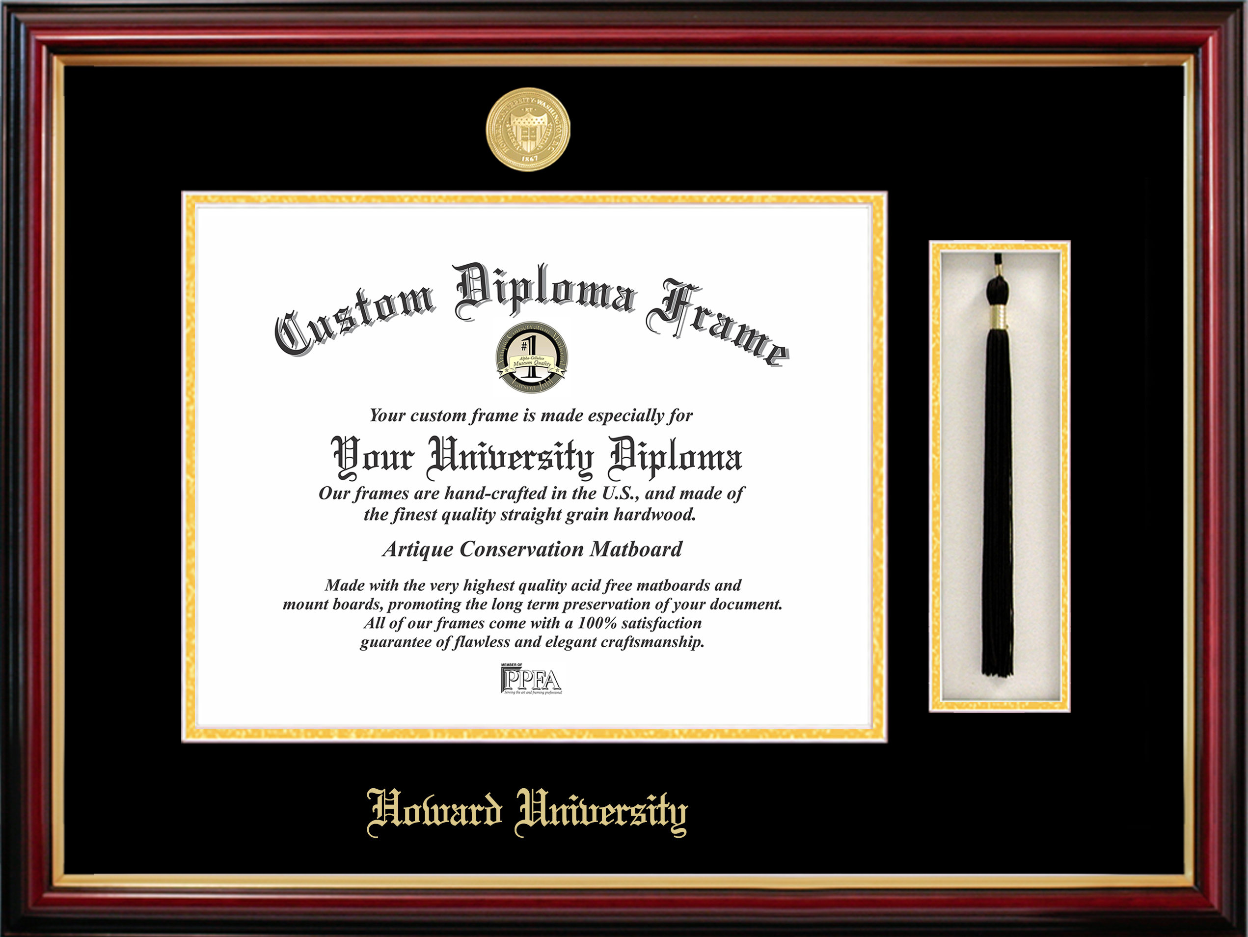 Campus Images Howard University Tassel Box and Diploma Picture Frame ...