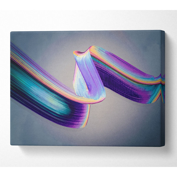 Metro Lane Neon Coloured Ribbon - Wrapped Canvas Art Prints | Wayfair.co.uk