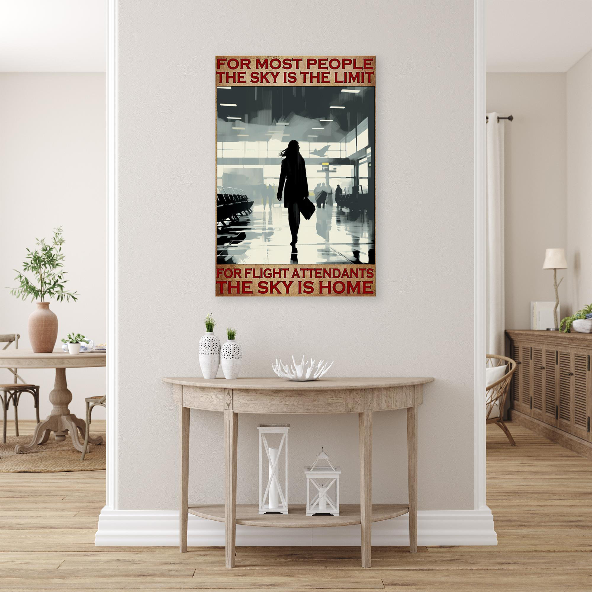 Trinx Marlei For Flight Attendants The Sky Is Home On Canvas Print ...