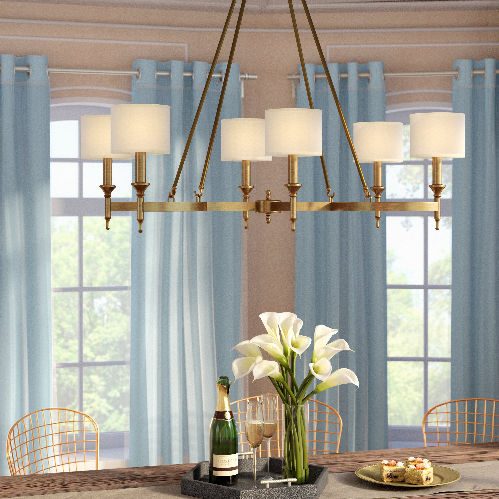 Willa Arlo™ Interiors Devona 6 - Light Shaded Classic / Traditional ...