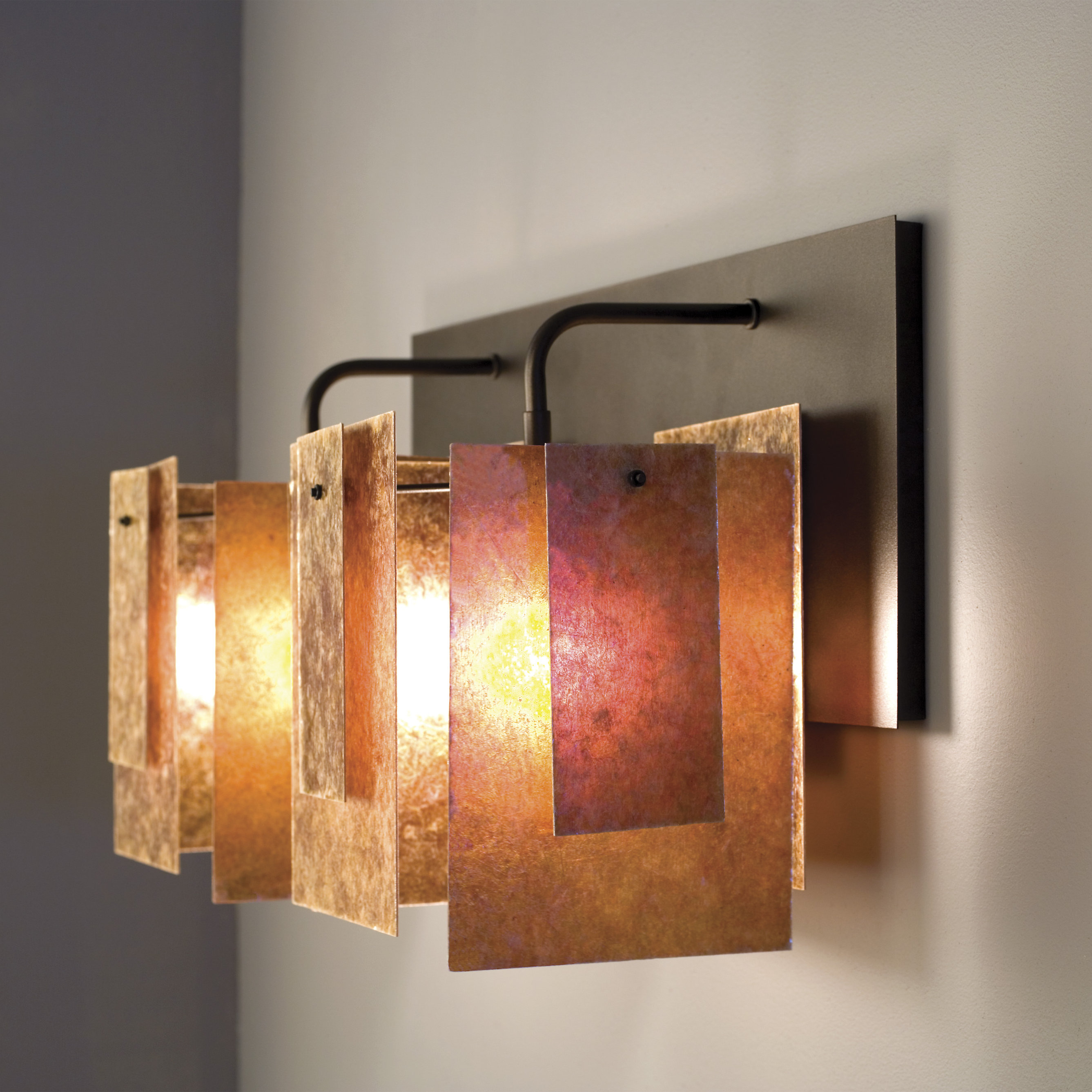 Everly Quinn Spider Mica 1-Light Armed Sconce | Wayfair