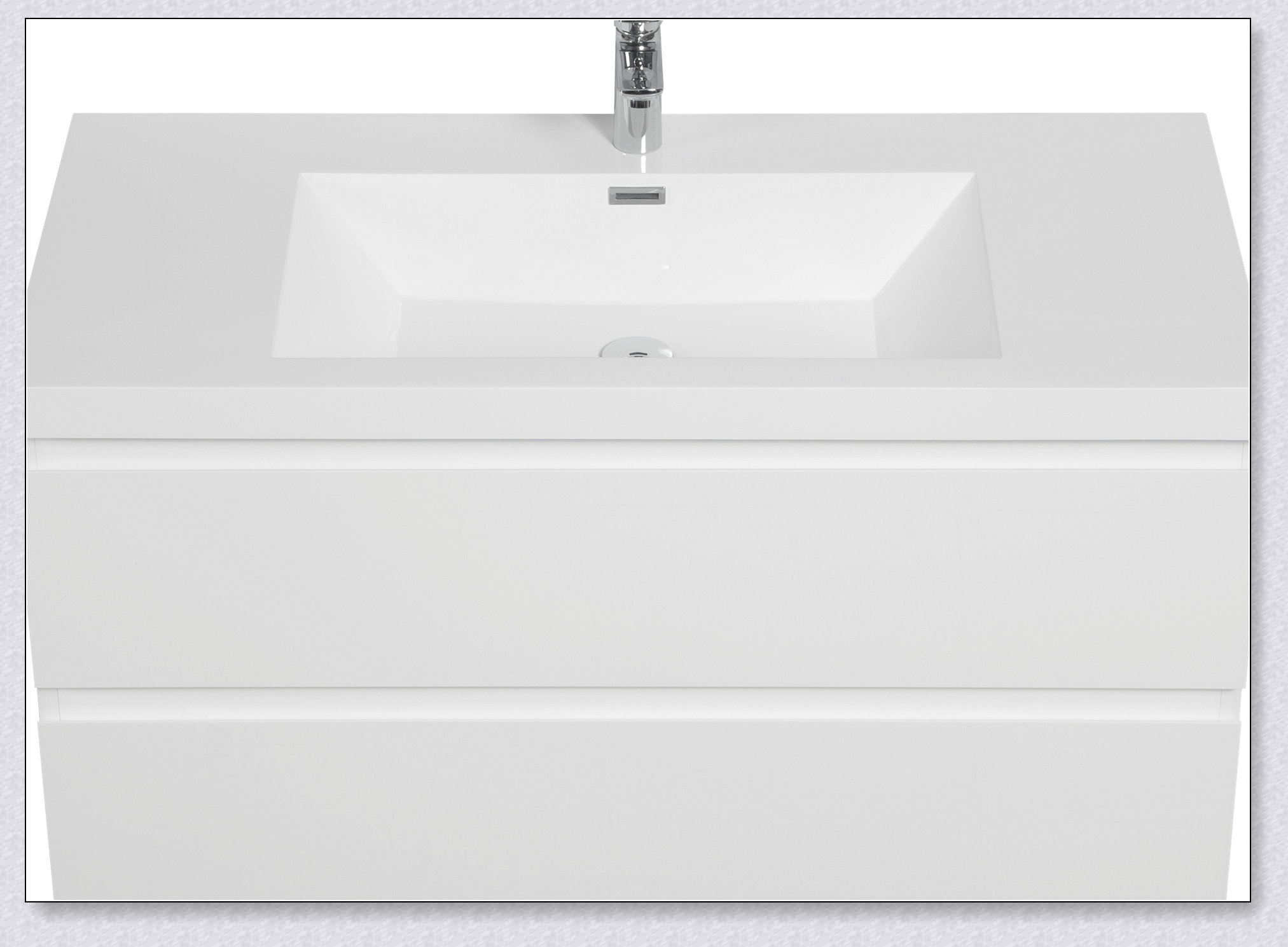 Ebern Designs 42" Floating Bathroom Vanity with Sink, Modern Wall ...