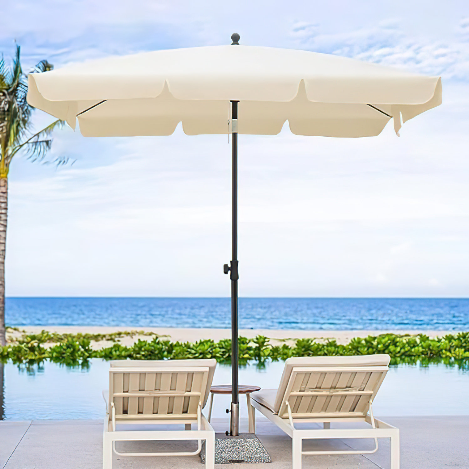 17 Stories Garden Parasol Umbrella, Patio Parasol, Outdoor Sun Shade, W ...