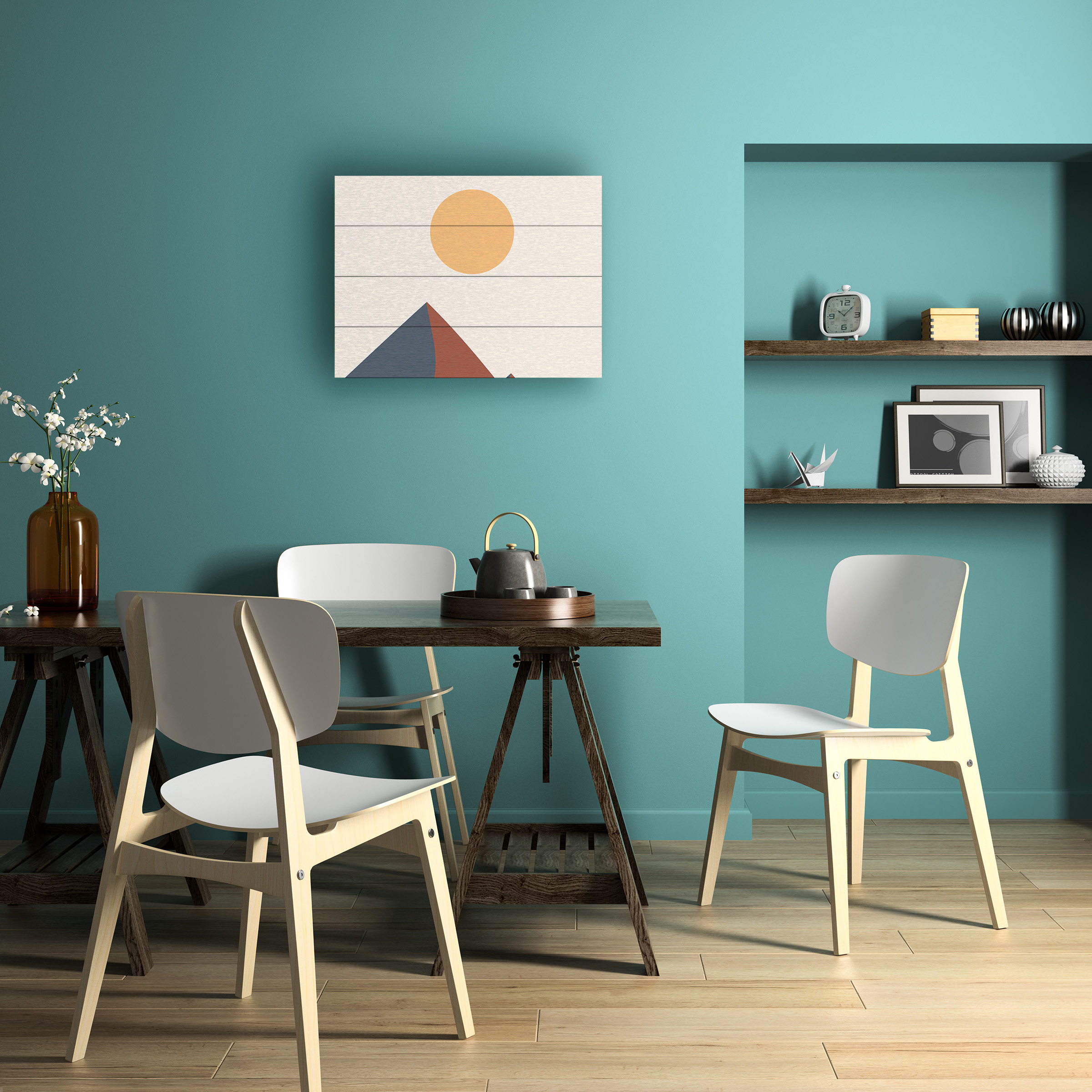 Winston Porter Omar Escalante Boho Landscape II Wood Slat Art | Wayfair