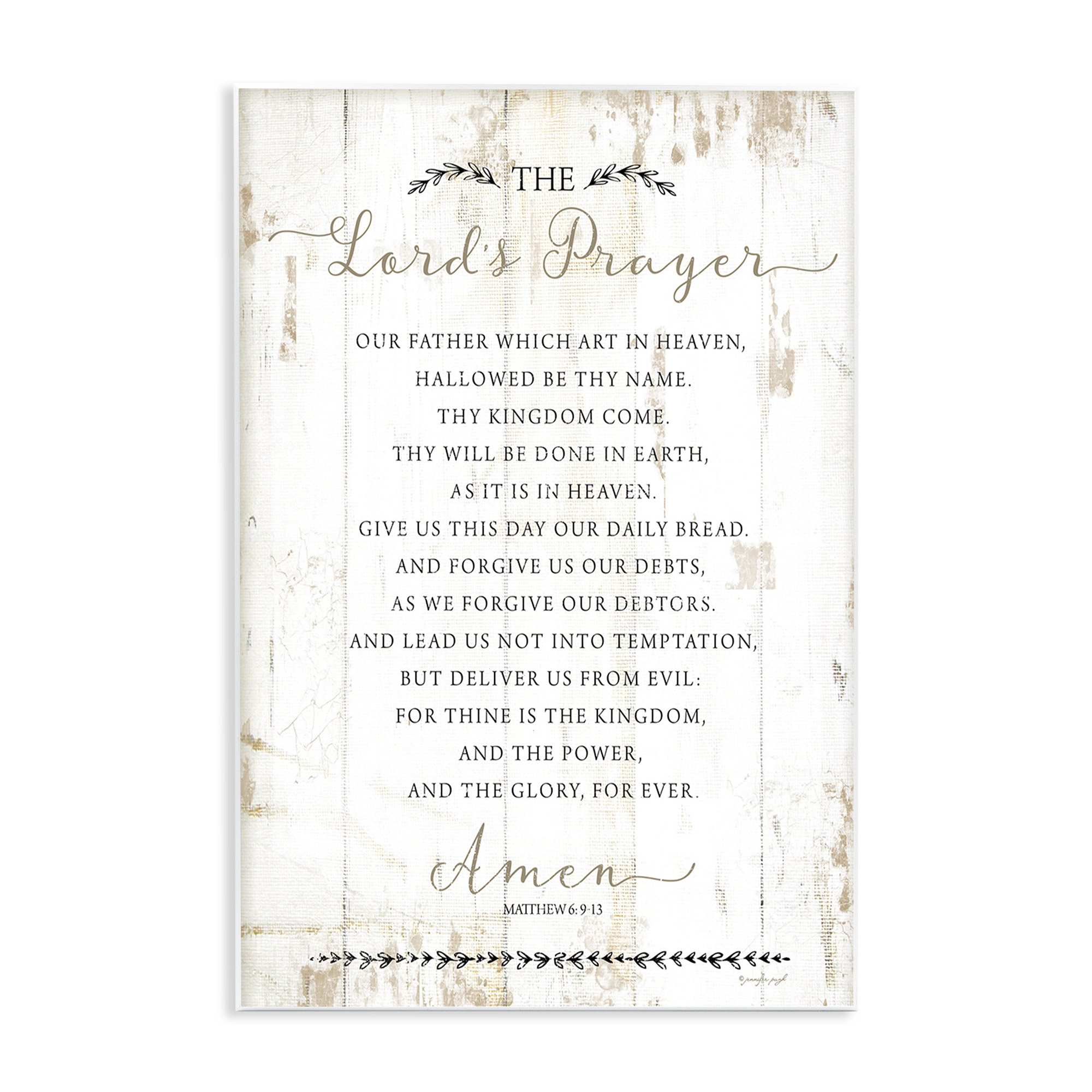 Winston Porter The Lords Prayer Our Father Graphic Art Print on Canvas ...