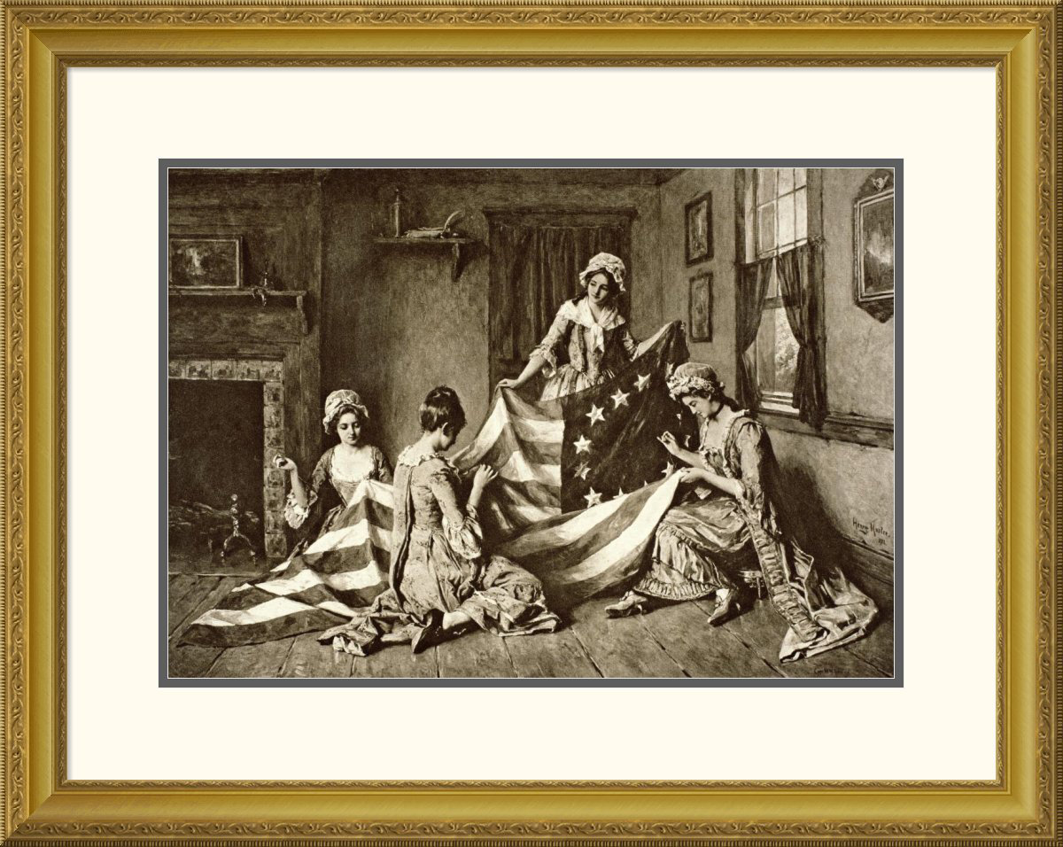 Global Gallery 'Betsy Ross Sewing the First U.S. Flag Philadelphia ...