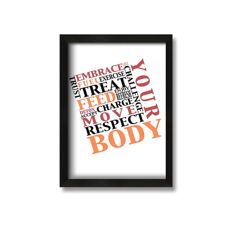 Happy Larry Respect Your Body - Picture Frame Typography on Canvas ...
