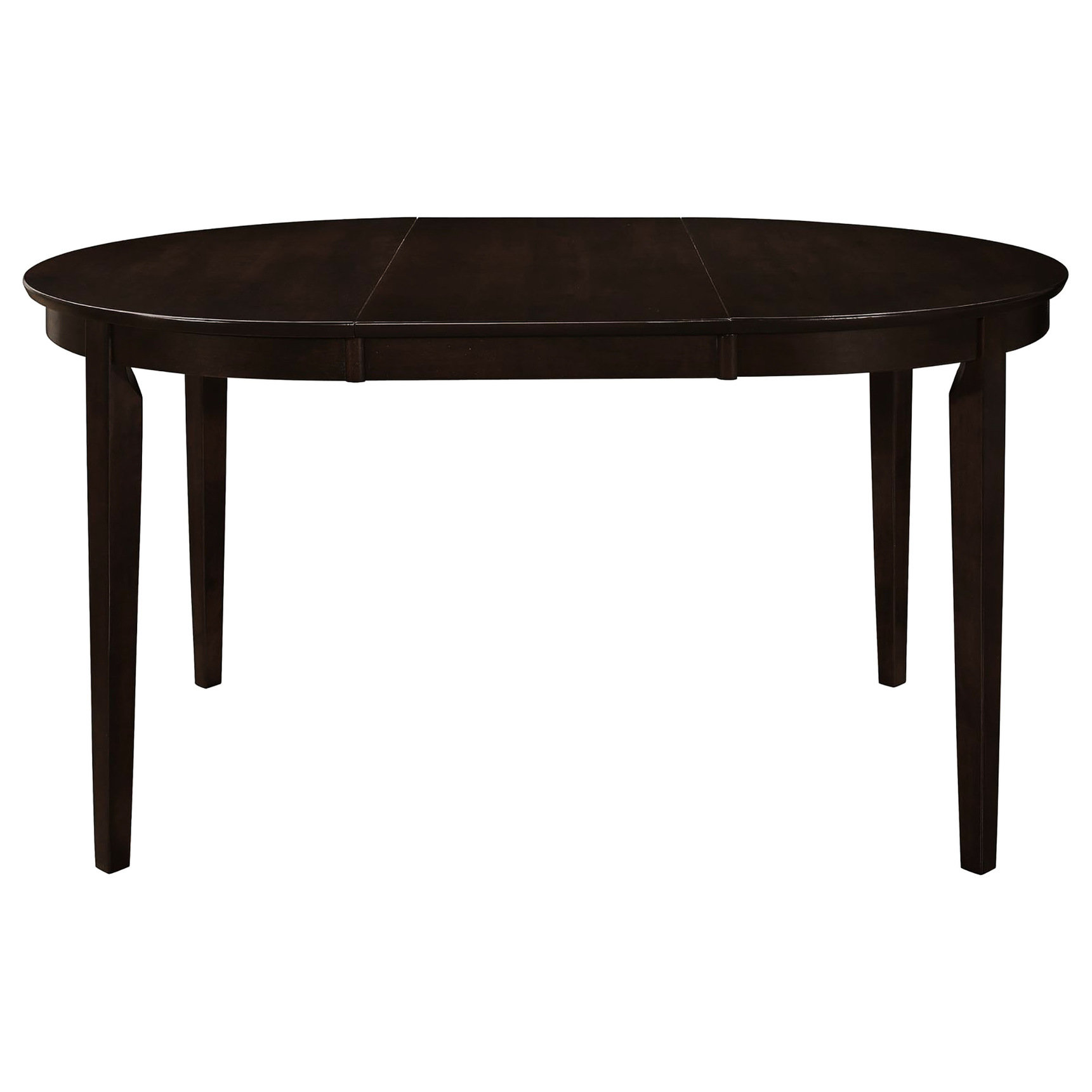 Latitude Run® Dining Table With Leaf Extension, Cappuccino, Oval, Asian ...