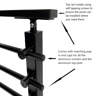 Concept Fusion Modern Horizontal Adjustable Railing Banister System for ...