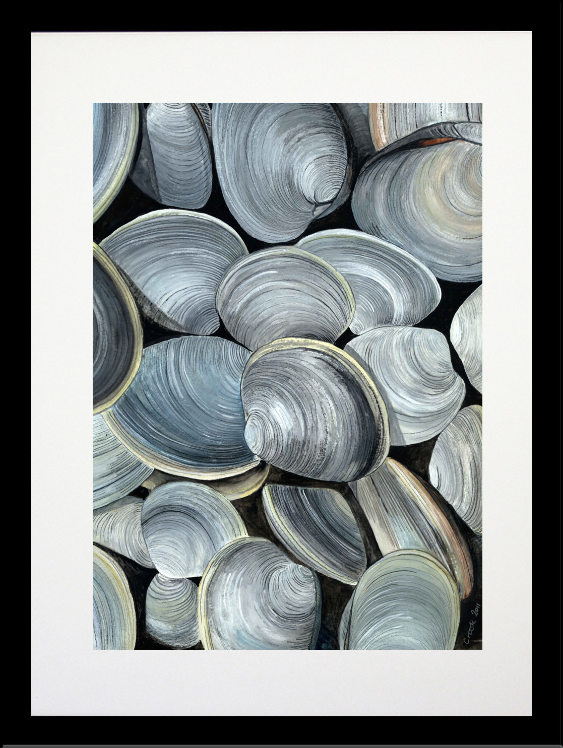 Highland Dunes 'Quahog' Framed Oil Painting Print | Wayfair
