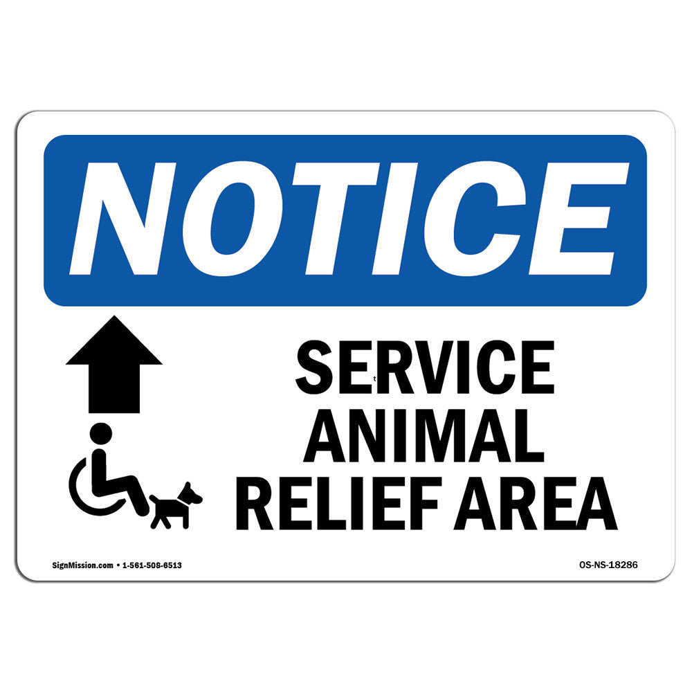 SignMission Service Animal Relief Area Sign | Wayfair