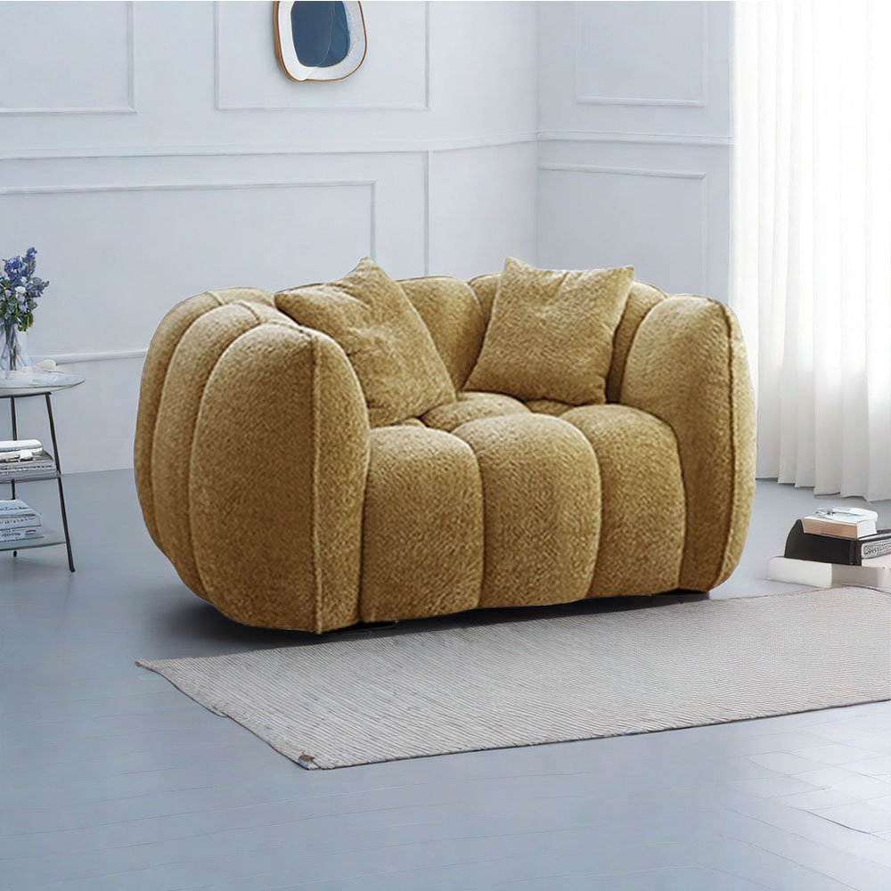 Danbenla design French vintage fabric pumpkin sofa - Wayfair Canada