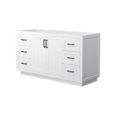 Wyndham Collection Deborah 59" Single Bathroom Vanity Base Only ...