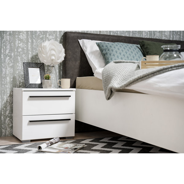 17 Stories Jenafer 2 Drawer Bedside Table | Wayfair.co.uk