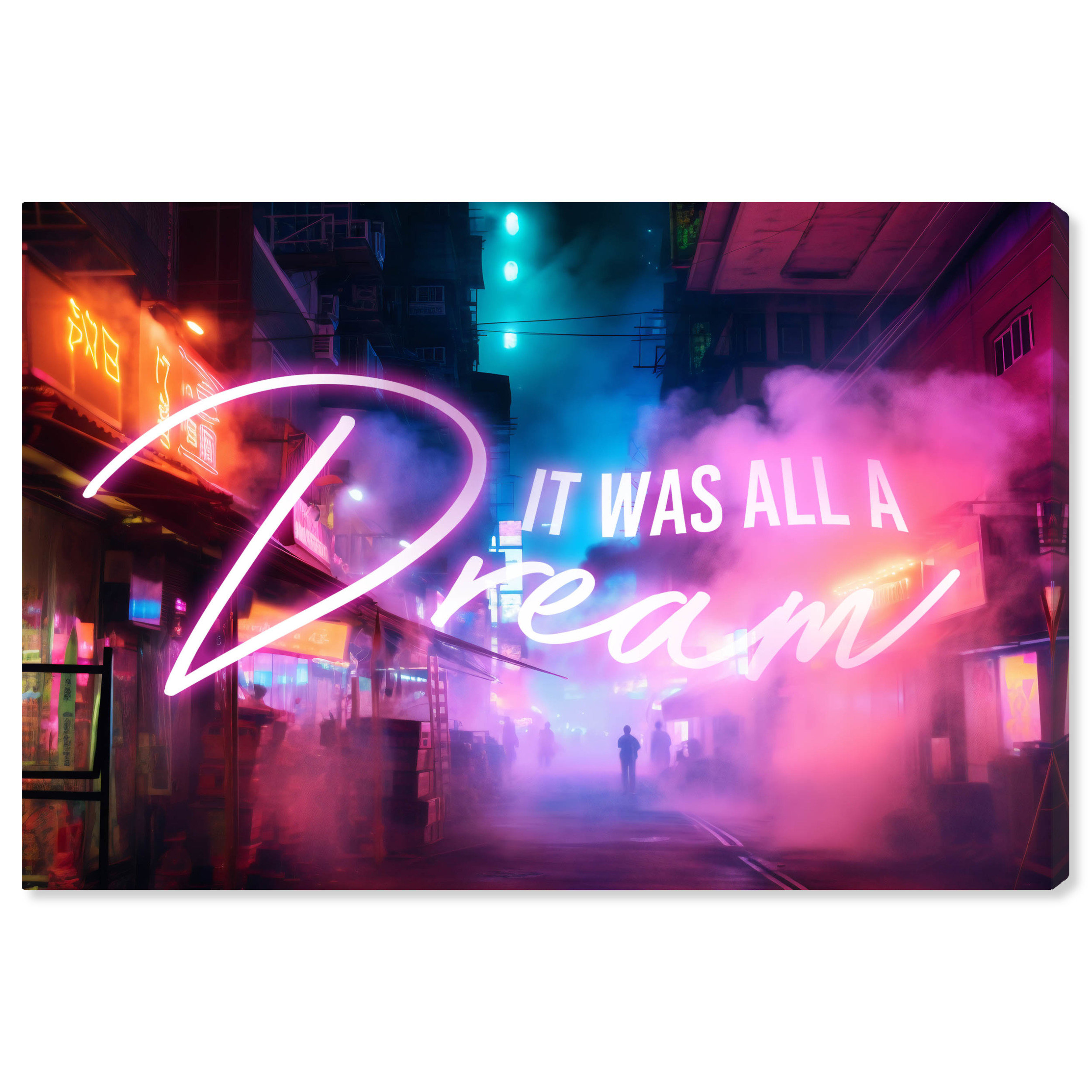 Notori Art A Dream City Neon Art Prints Wall Art by Notoriart | Wayfair