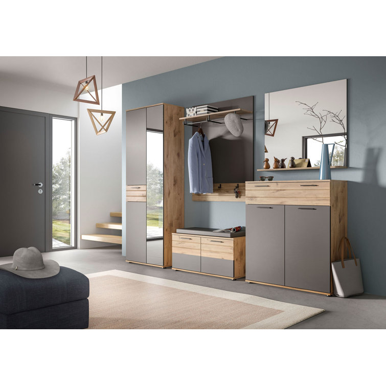 Ebern Designs Gyzelle Hall Tree with Bench and Shoe Storage | Wayfair.co.uk