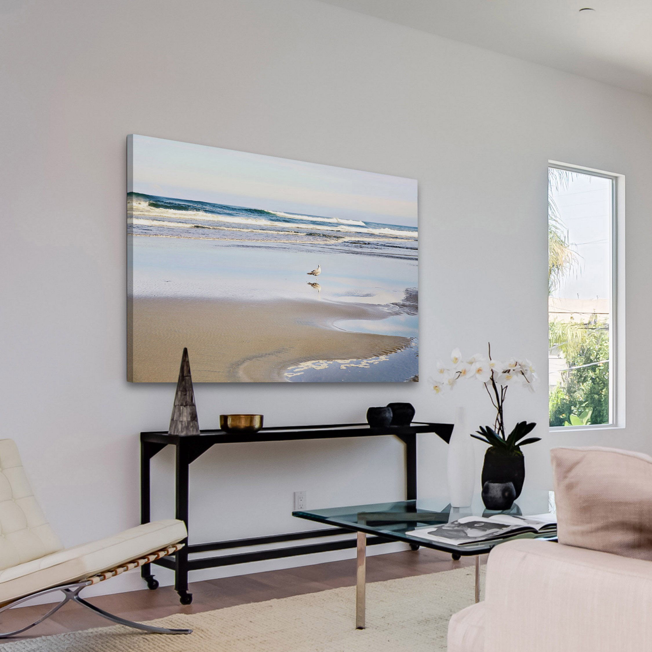Marmont Hill 'Lone Seagull' by Sylvia Cook Painting Print on Wrapped ...