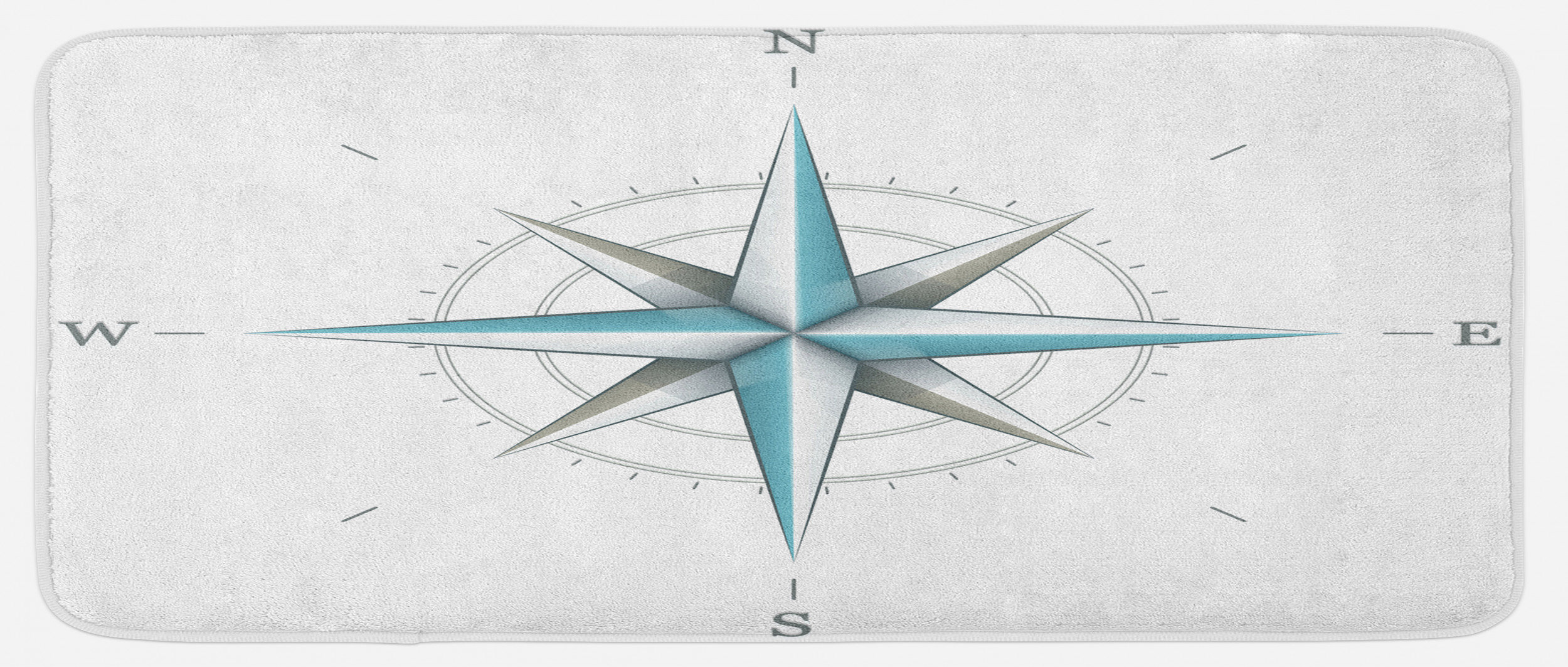 East Urban Home Compass Kitchen Mat | Wayfair
