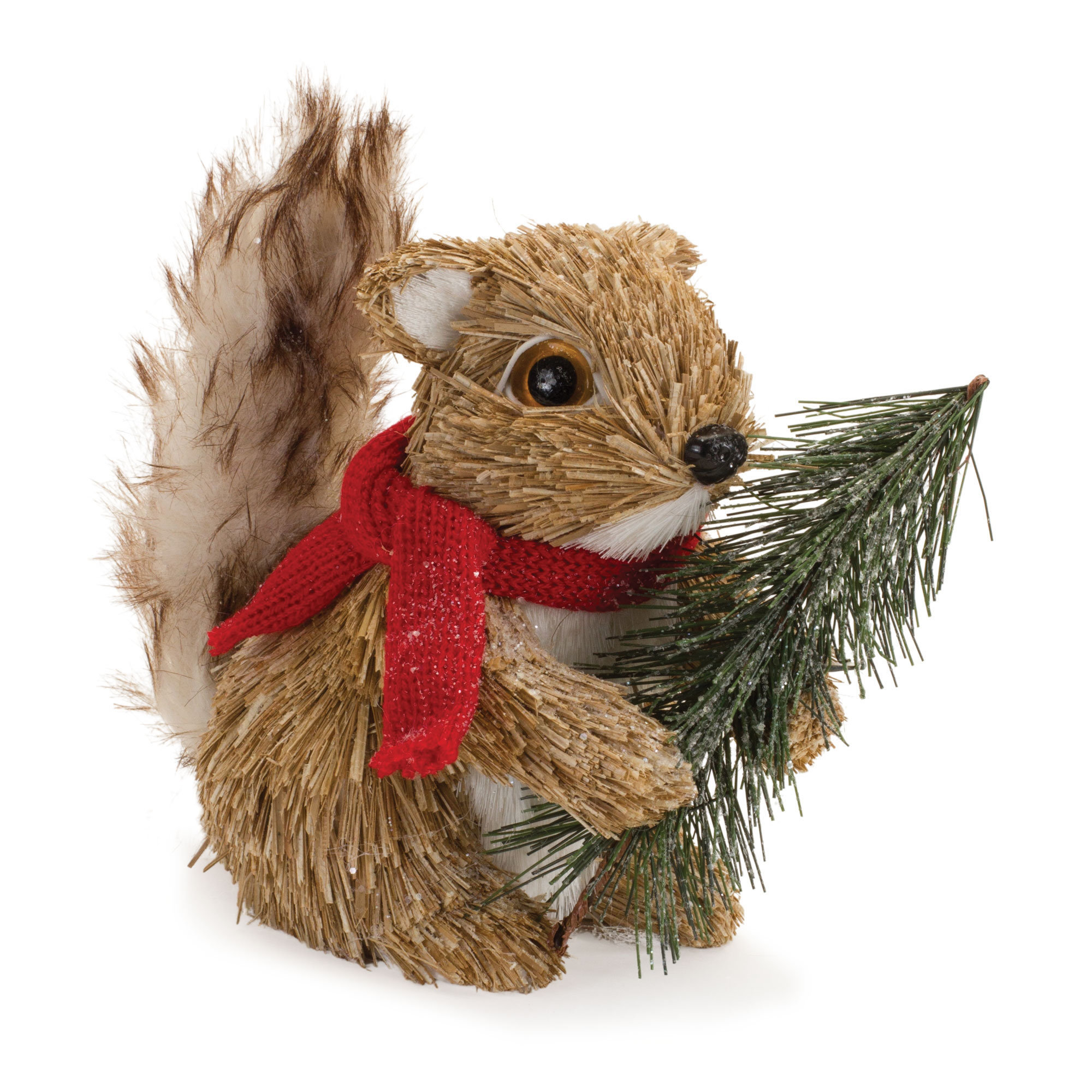 The Holiday Aisle® Winter Squirrel Shelf Sitter with Pine Tree (Set of ...