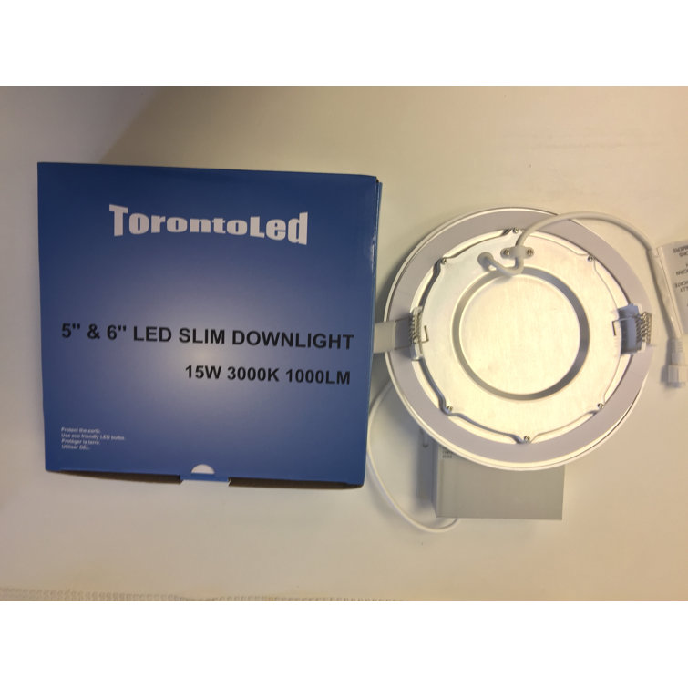 TorontoLed 6" LED Slim Profile Recessed Lighting Kit - Wayfair Canada