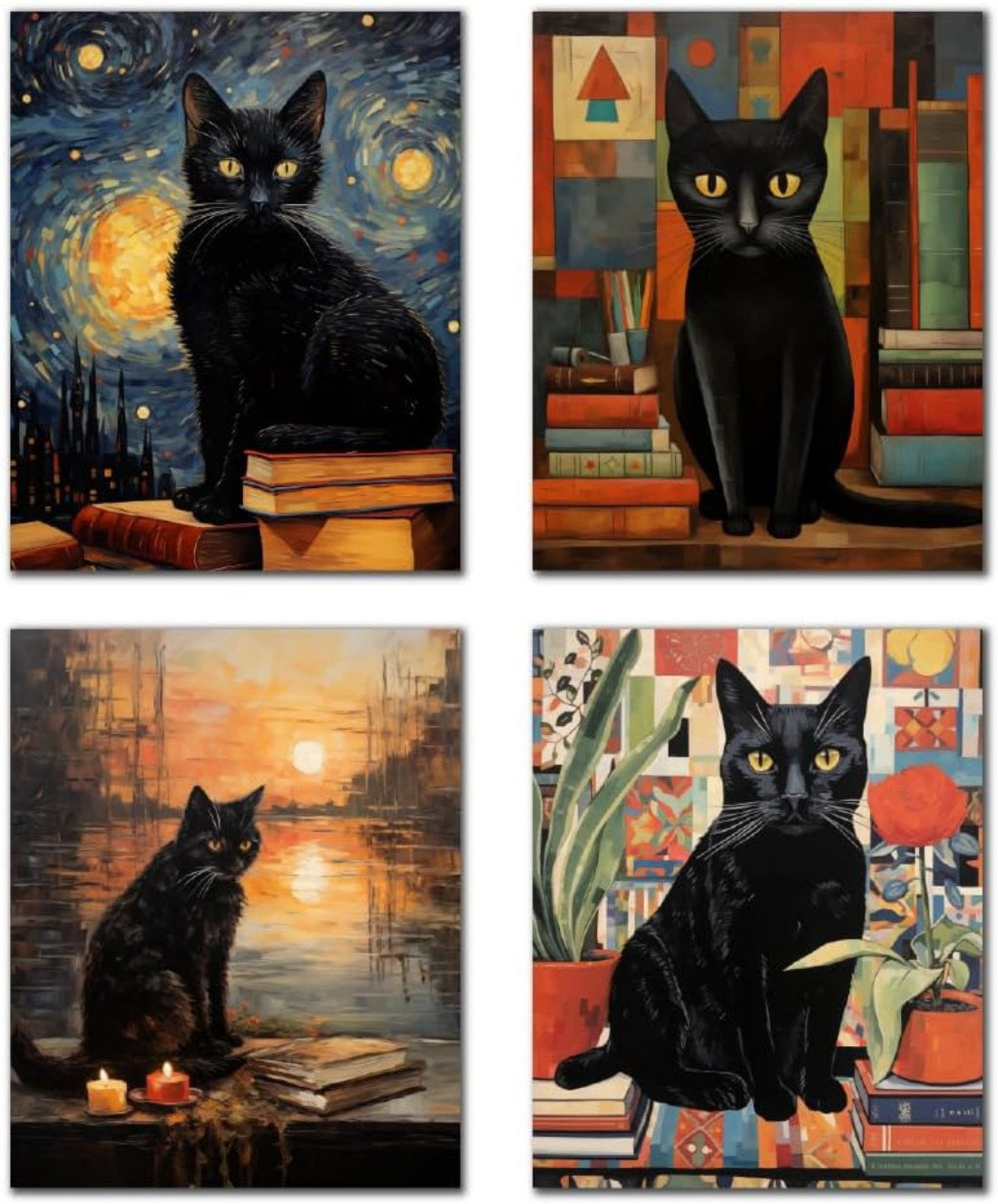 The Holiday Aisle® Dark Halloween Wall Decor - Vintage Dark Academia ...