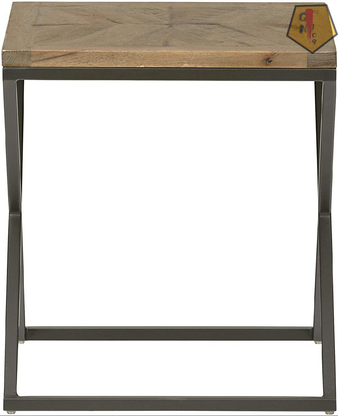 17 Stories Solid Wood Trestle End Table | Wayfair