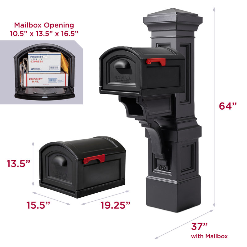 Step2 Atherton Grand Large Capacity Post Mounted Mailbox & Reviews ...